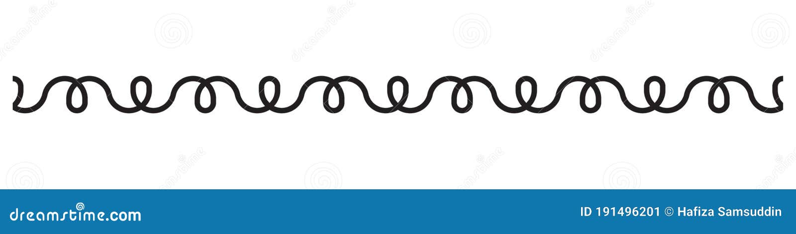 Abstract Spiral Pattern Border Design. Vector Illustration Decorative ...