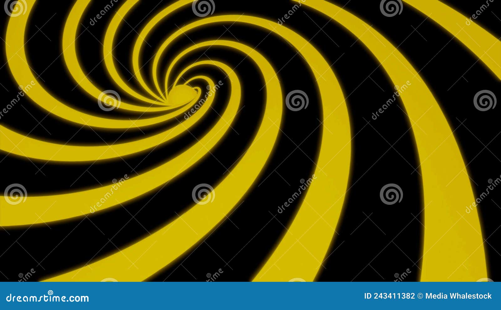 Abstract Spiral Rotating Background, Seamless Loop. Design. Core or ...