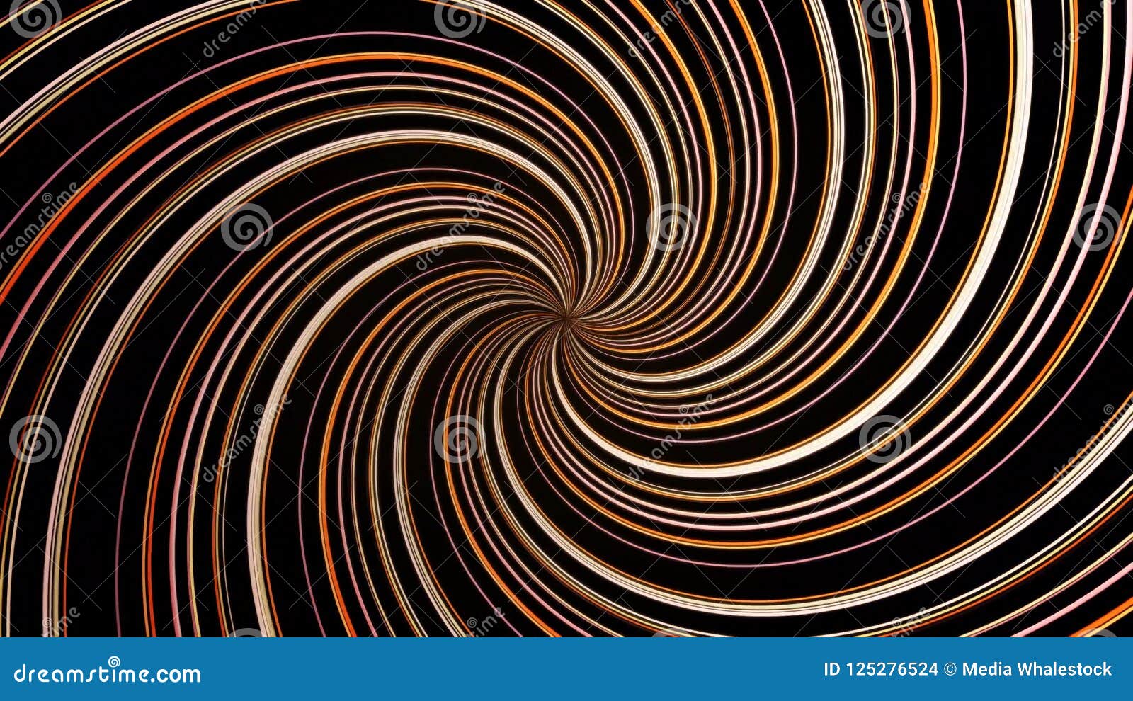 Abstract Spiral Rotating And Twisting Lines Computer Generated Background 3d Rendering