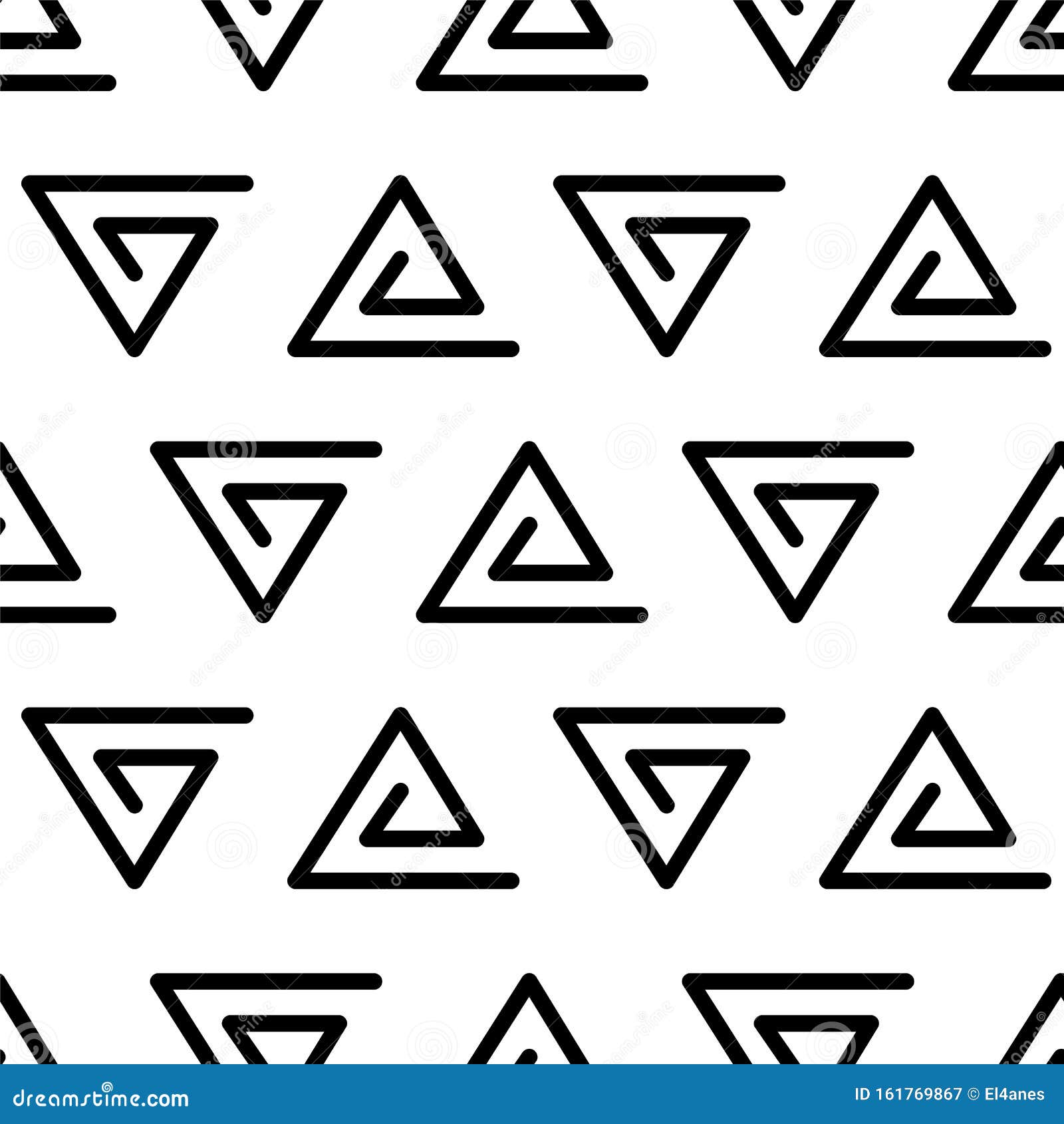 Abstract Spiral Triangle Pattern Stock Vector - Illustration of ...