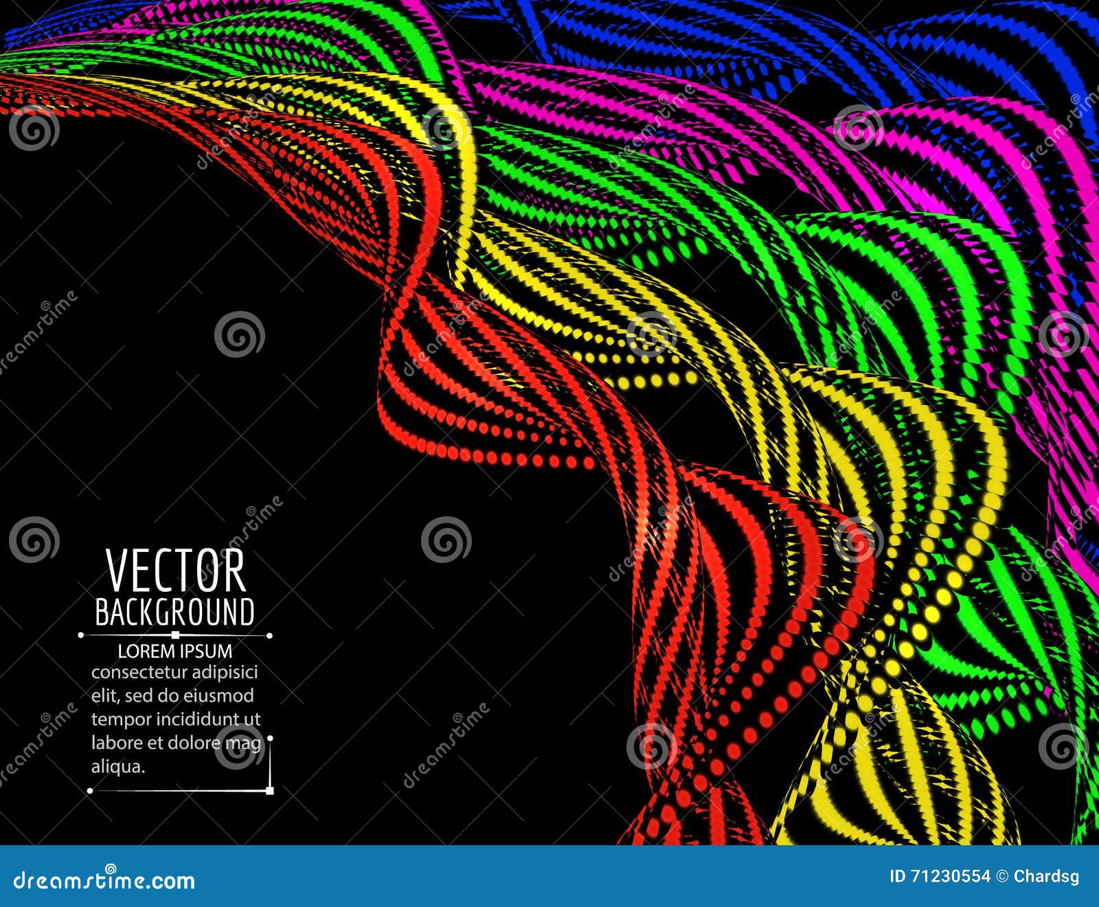 Abstract Spiral Wave Background. Vector Stock Vector - Illustration of ...