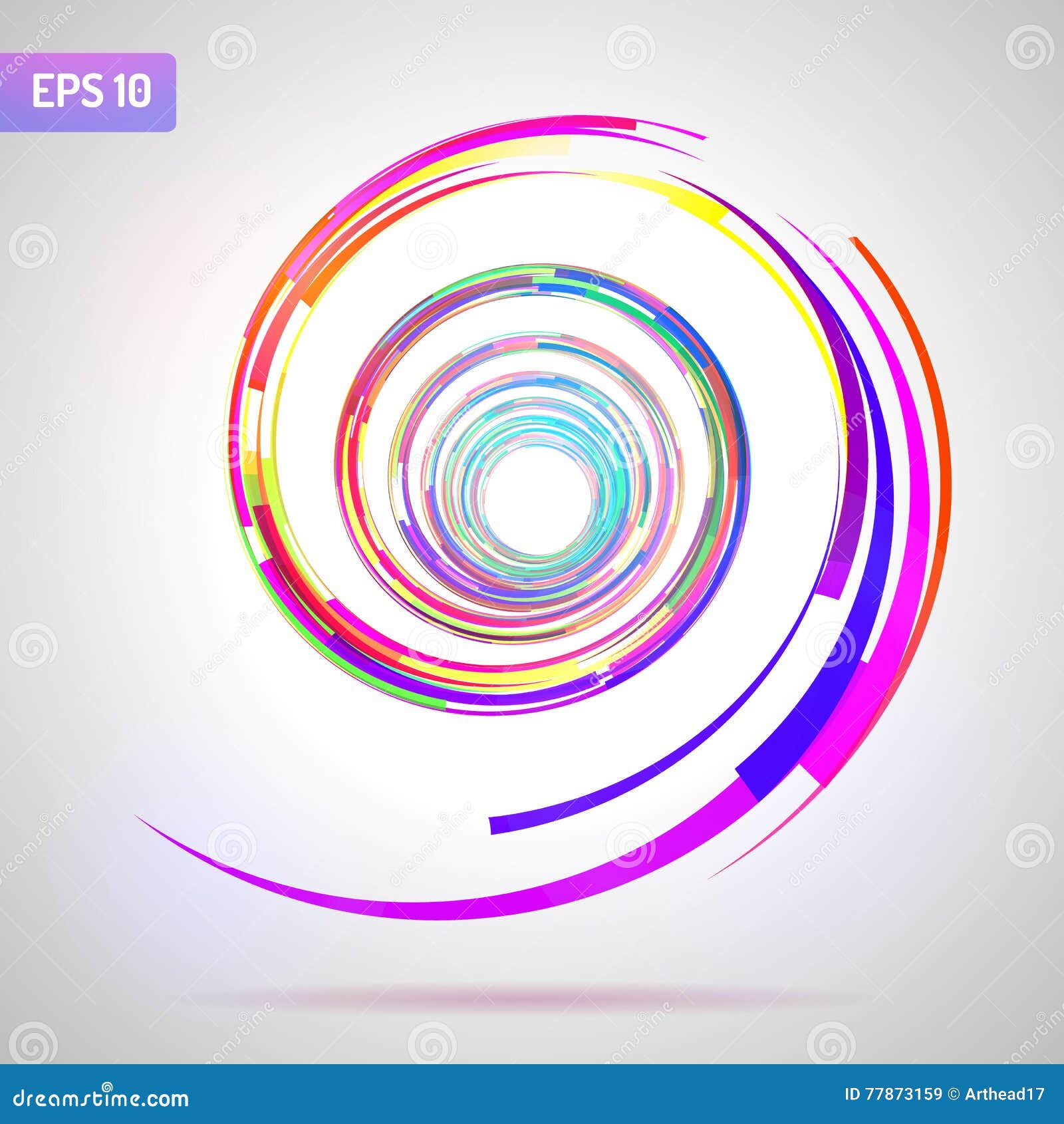 Abstract Spiral stock vector. Illustration of graphic - 77873159