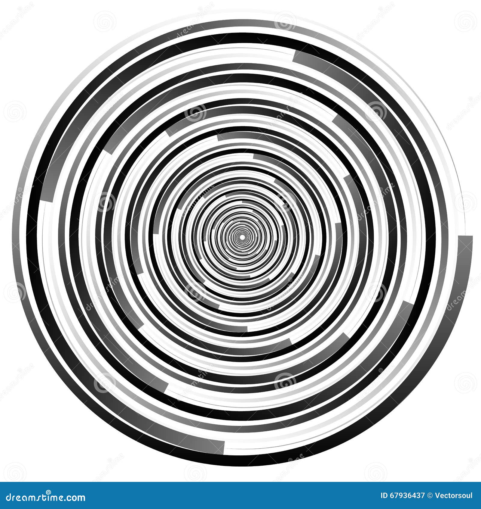 Abstract Spirally Element. Spinning, Vortex Graphic Stock Vector ...