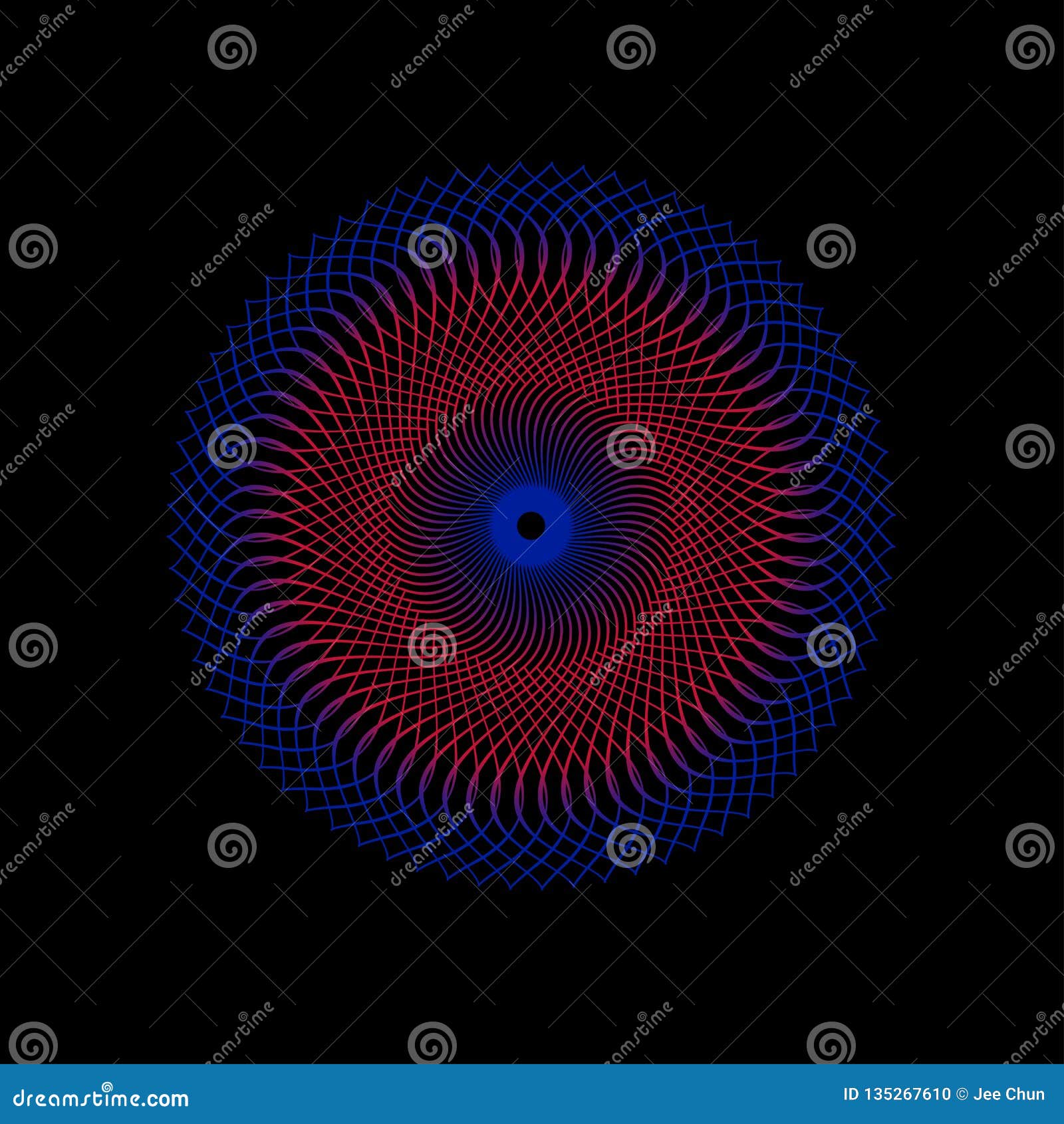 Abstract Spirograph Art , Parabolic Curve of Line in Circle Form ...