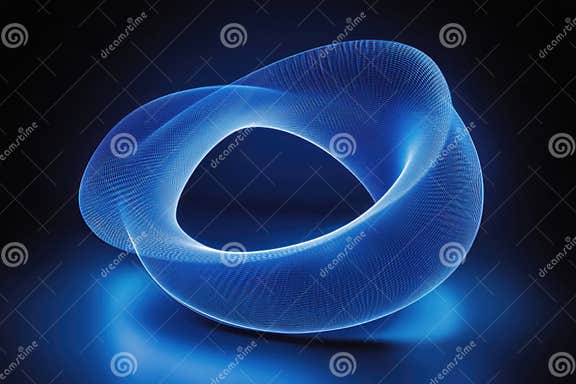 Abstract Spirograph Design with Blue Chaotic Patterns for Creative ...