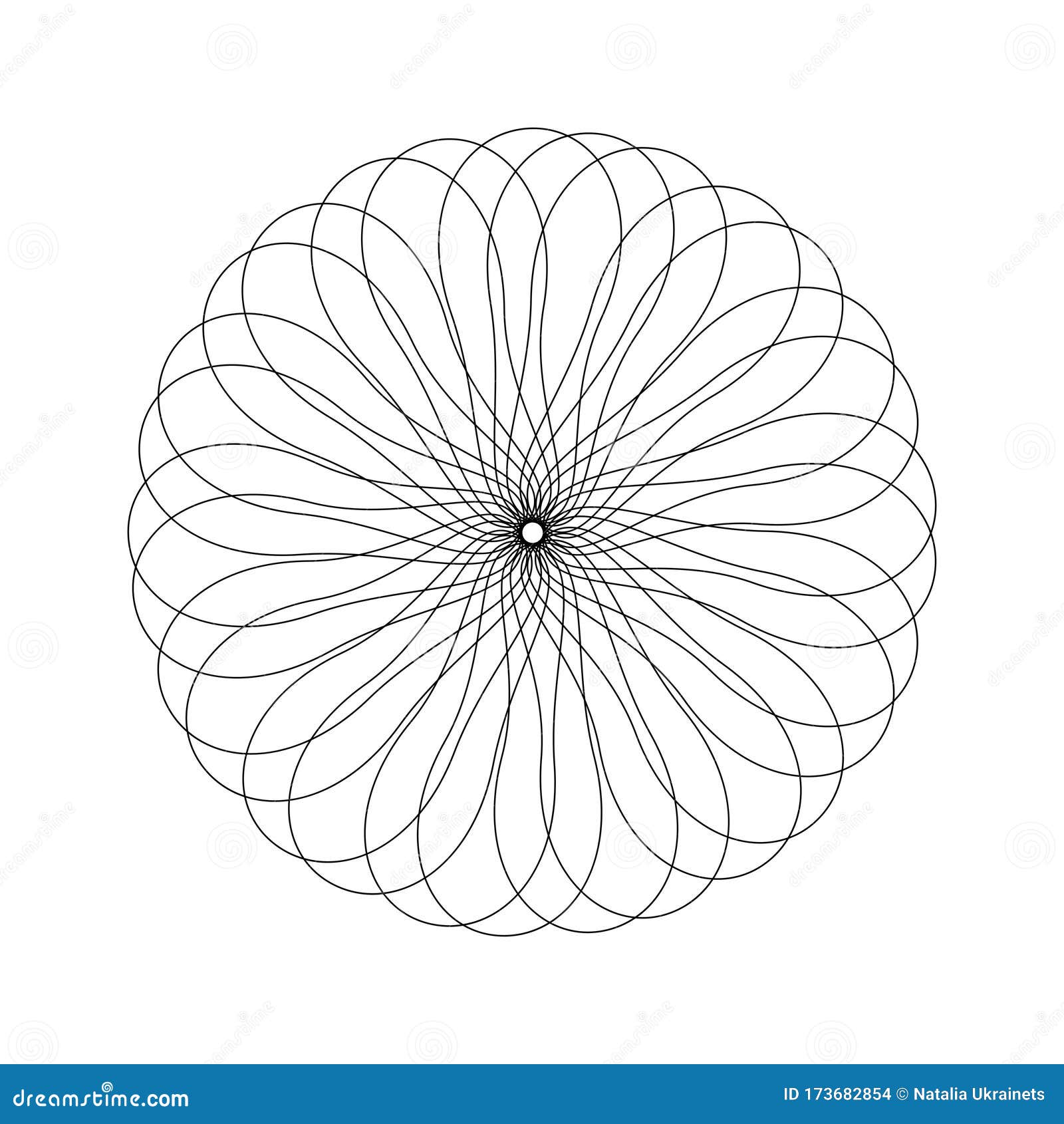 Abstract spirograph stock vector. Illustration of graphic - 173682854