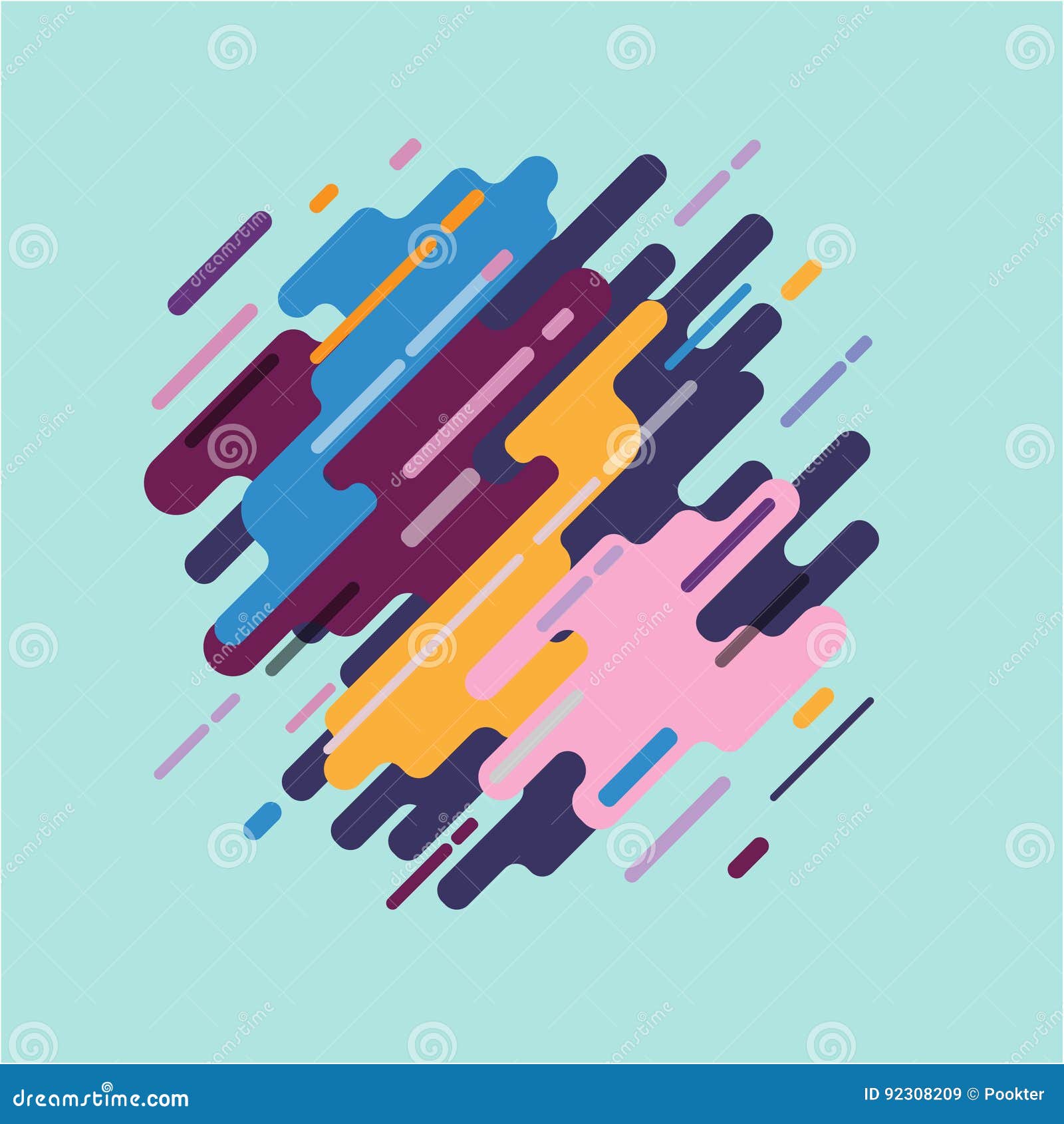 Abstract Splash Art Digital Paint. Stock Vector - Illustration of stone ...