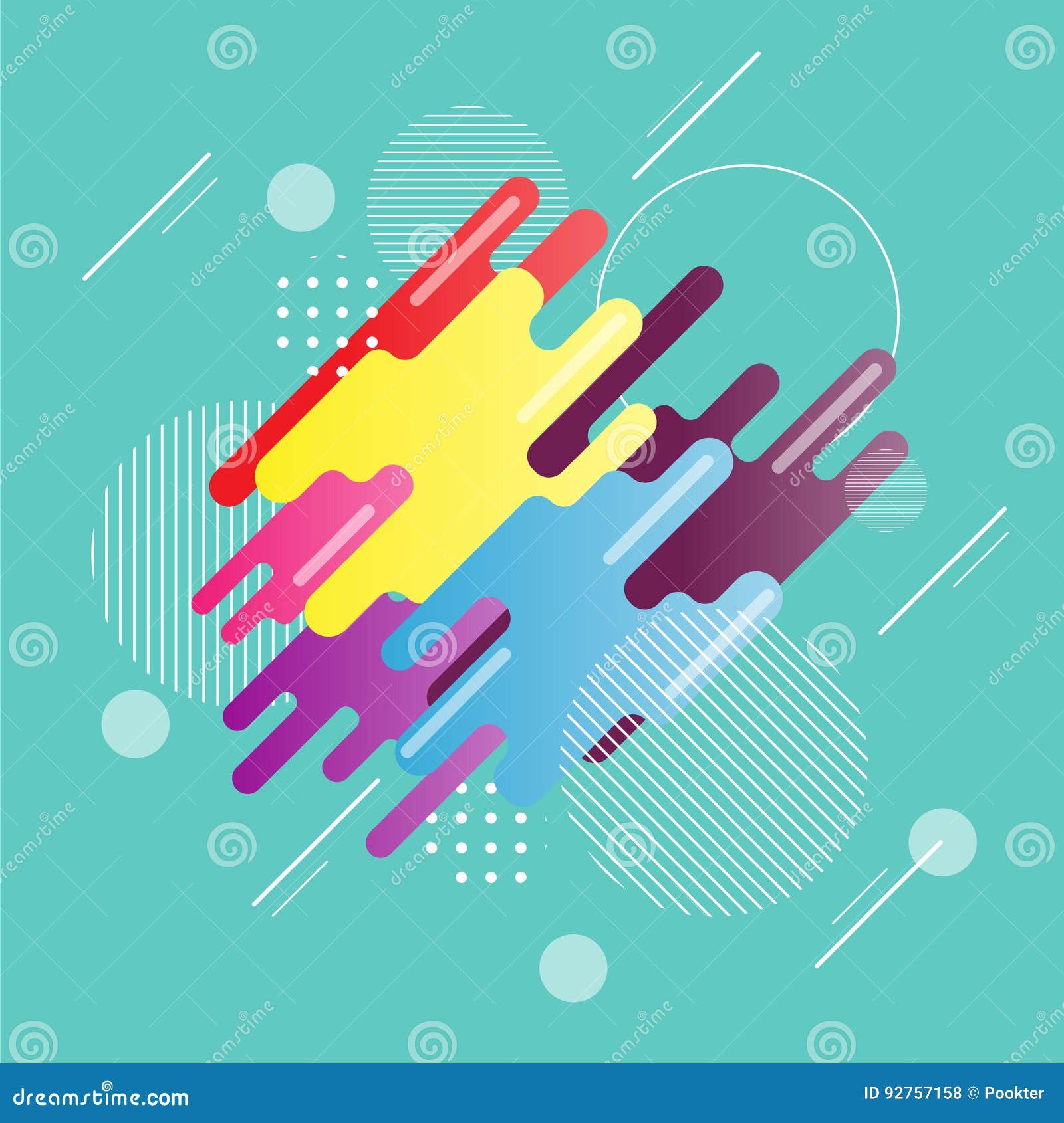 Abstract Splash Art Digital Paint. Stock Vector - Illustration of paint ...