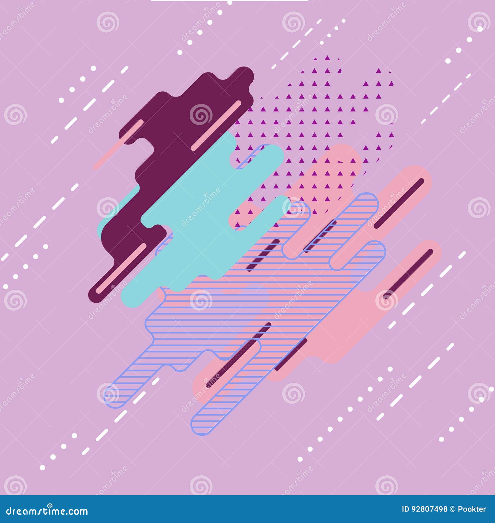 Abstract Splash Art Digital Paint. Stock Vector - Illustration of line ...