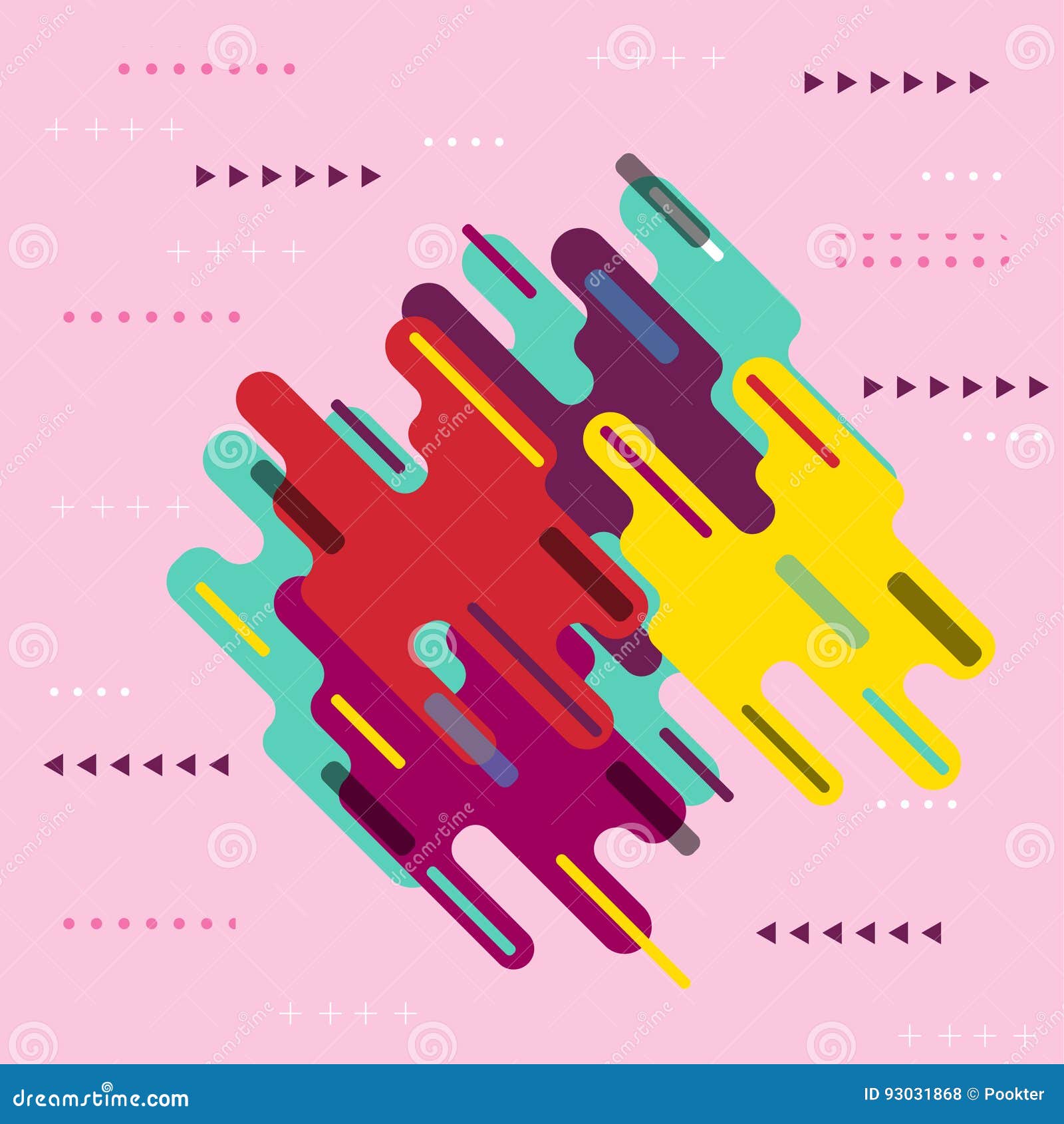 Abstract Splash Art Digital Paint. Stock Vector - Illustration of ...