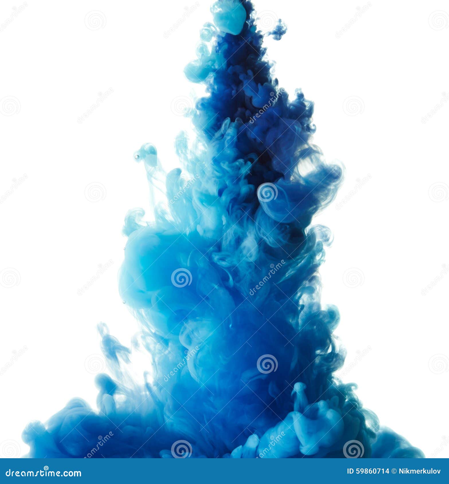 Abstract Splash of Blue Paint Stock Photo - Image of bright, close ...