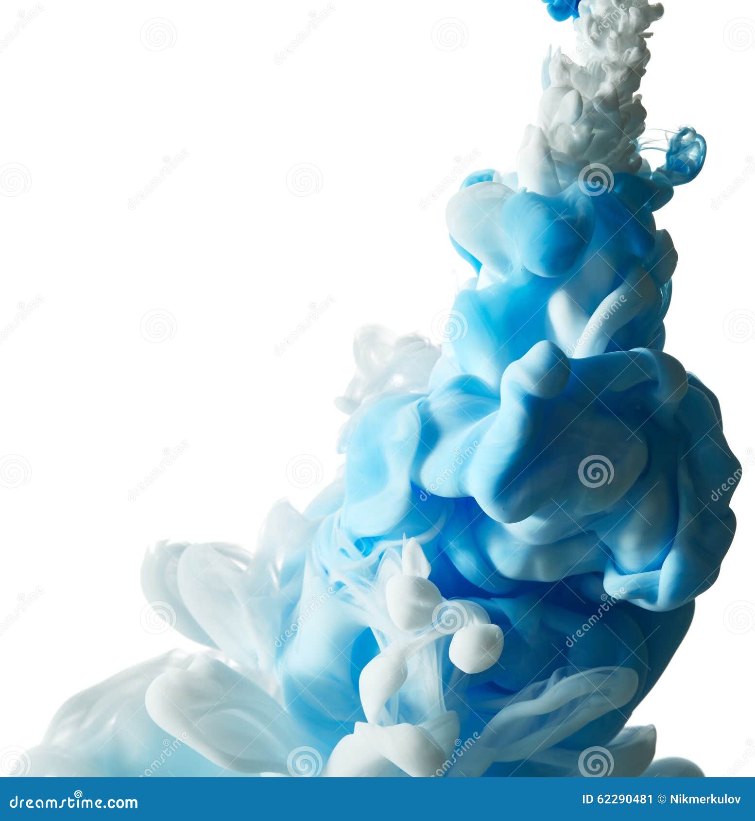Abstract Splash of Blue Paint Stock Image - Image of cloud, bright ...