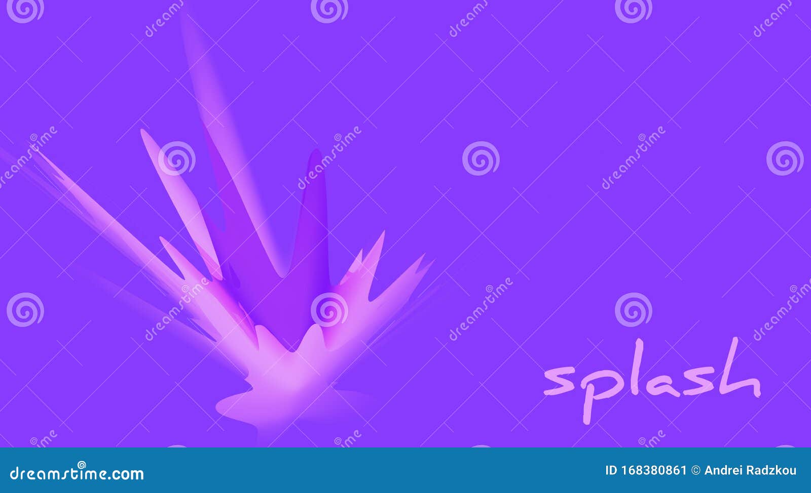 Abstract Splash on Blue Violet Background. Vector Graphics Stock Vector ...