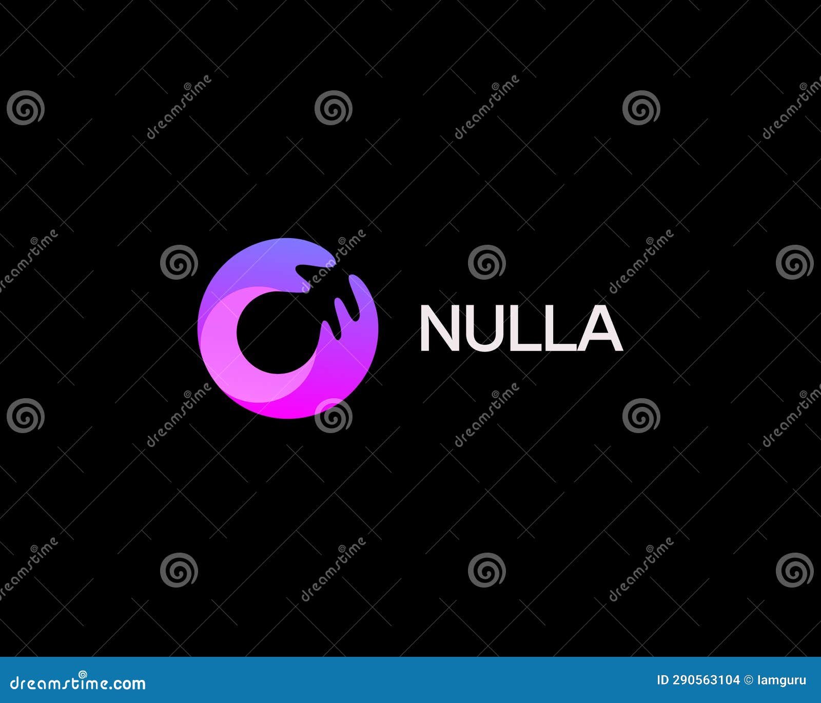 Abstract Splash Gradient Logotype. Planet Icon. Creative Energy Science ...