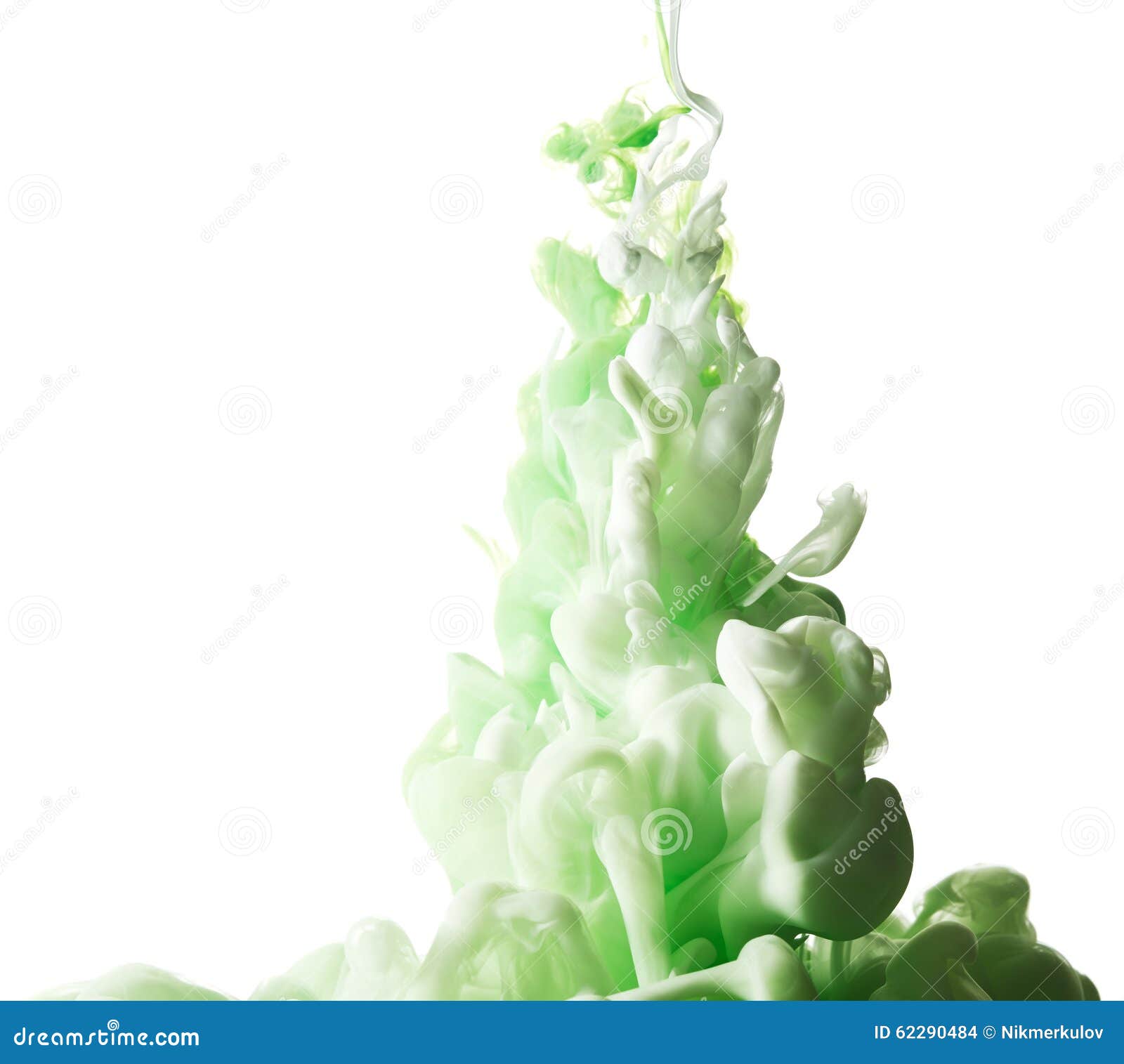 Abstract Splash of Green Paint Stock Photo - Image of shape ...