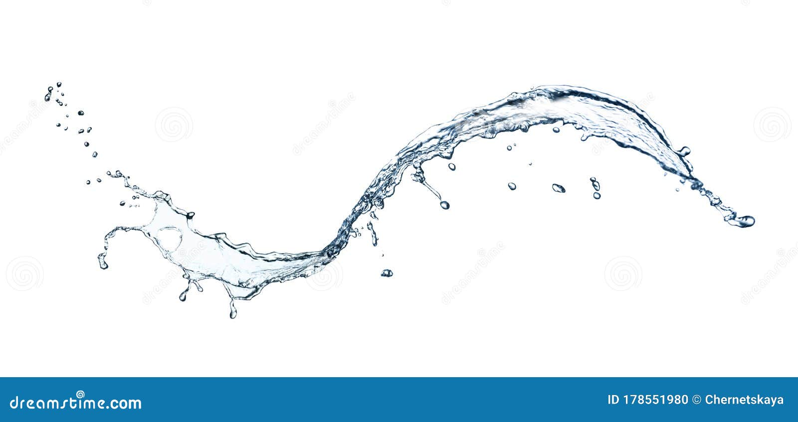 Abstract Splash of Water on Background. Banner Design Stock Photo ...