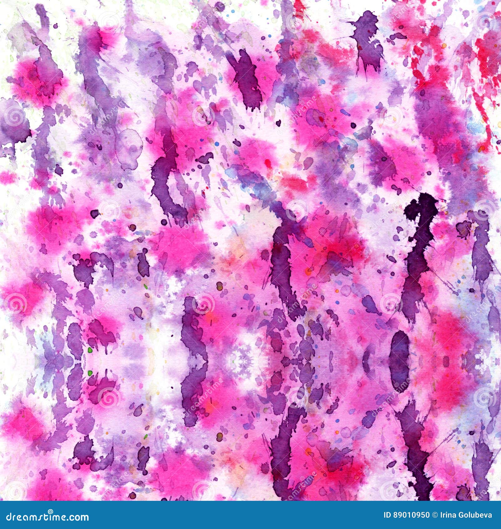 Abstract Splashed and Splattered Splotches of Colorful Violet Stock ...