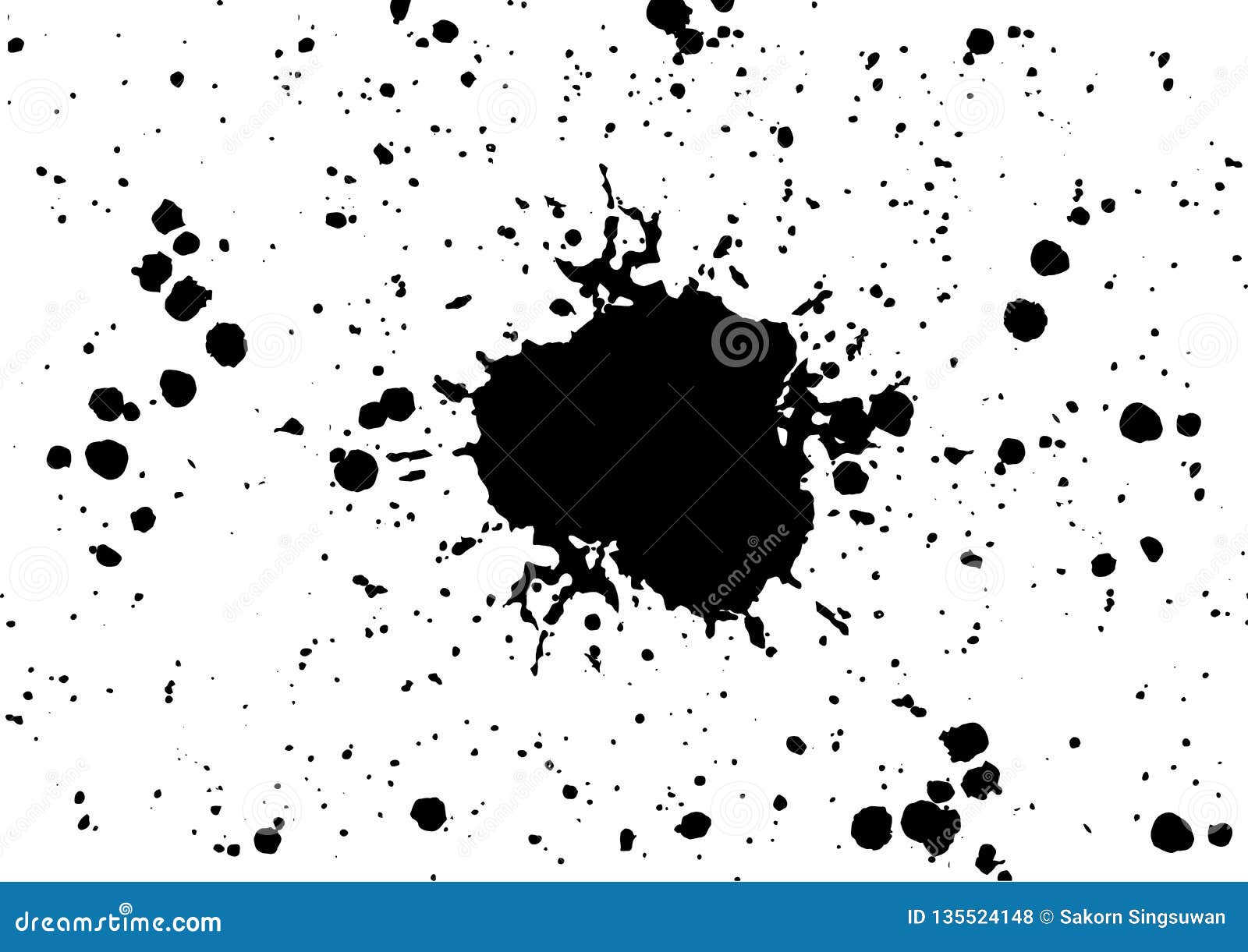 Abstract Splatter Black Color Design Background.illustration Design ...