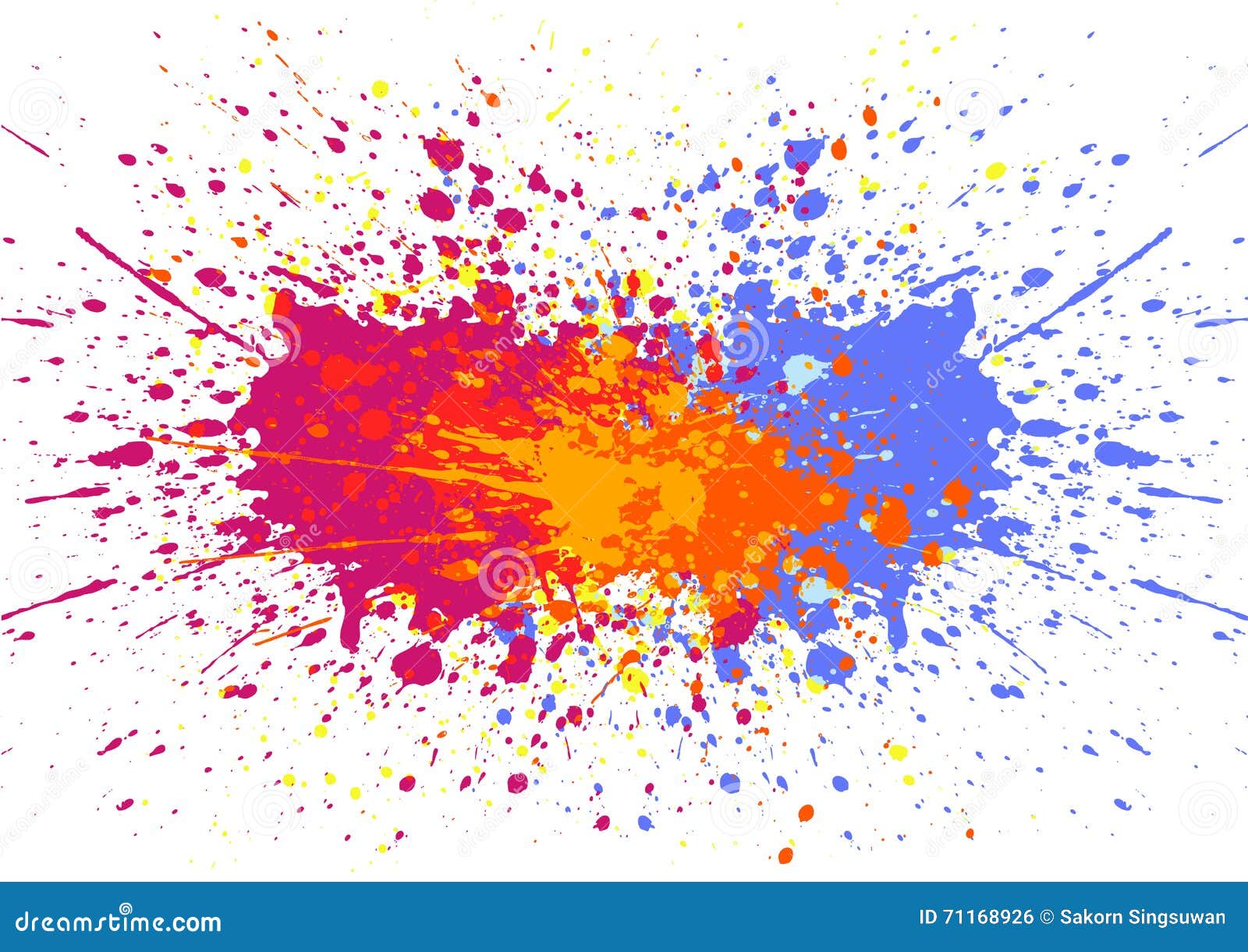 Abstract Splatter Color Background. Illustration Design Stock Vector ...