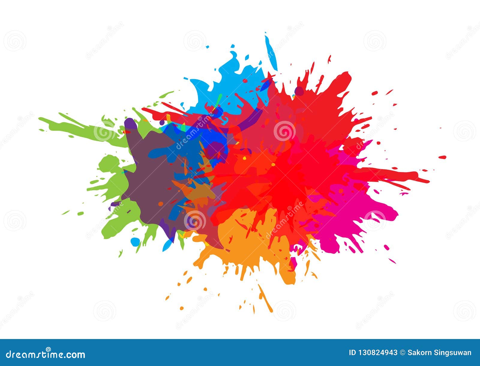 Abstract Splatter Color Background. Illustration Vector Design Stock ...