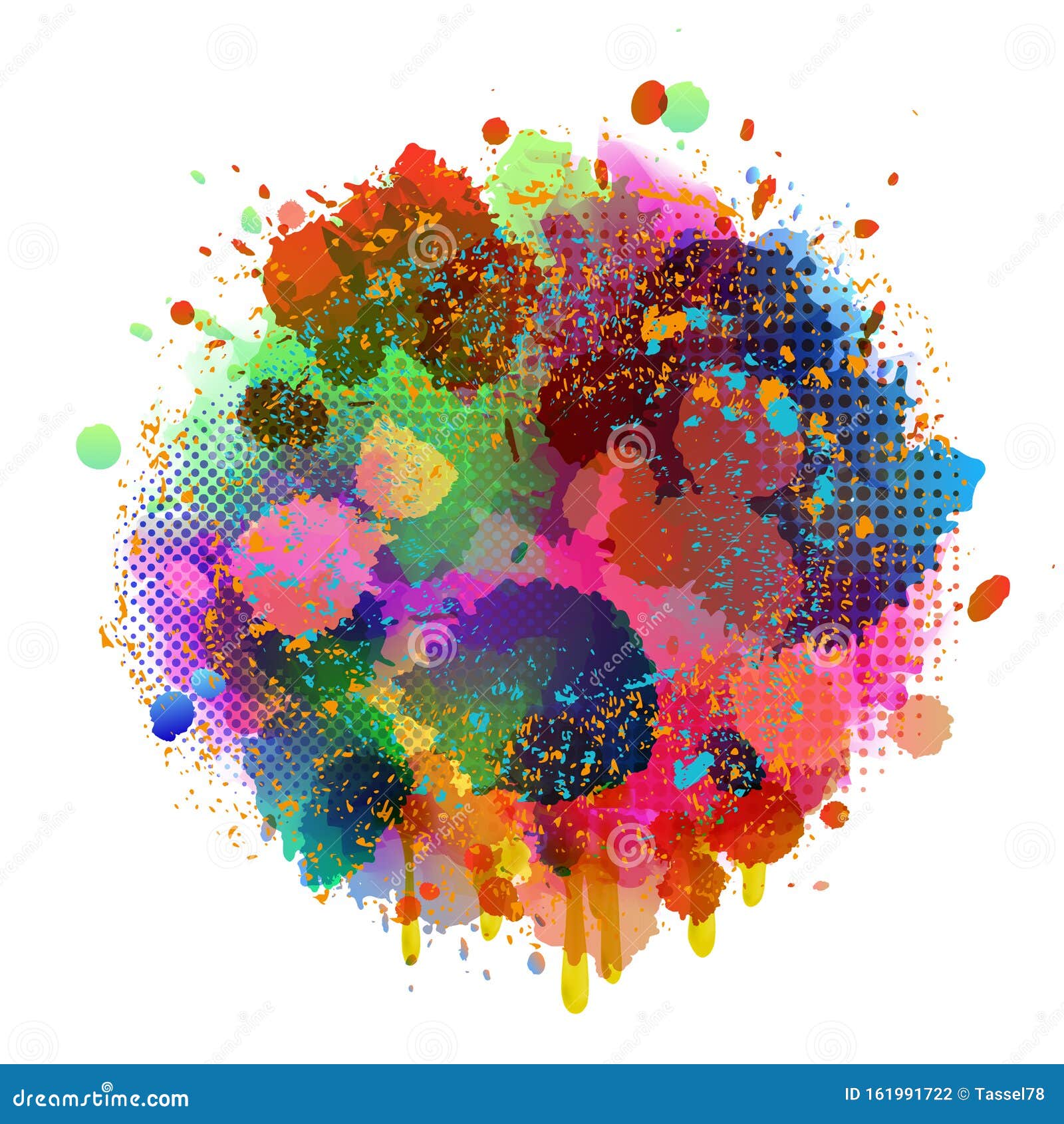Abstract Splatter Color Background. Illustration Vector Design Stock ...