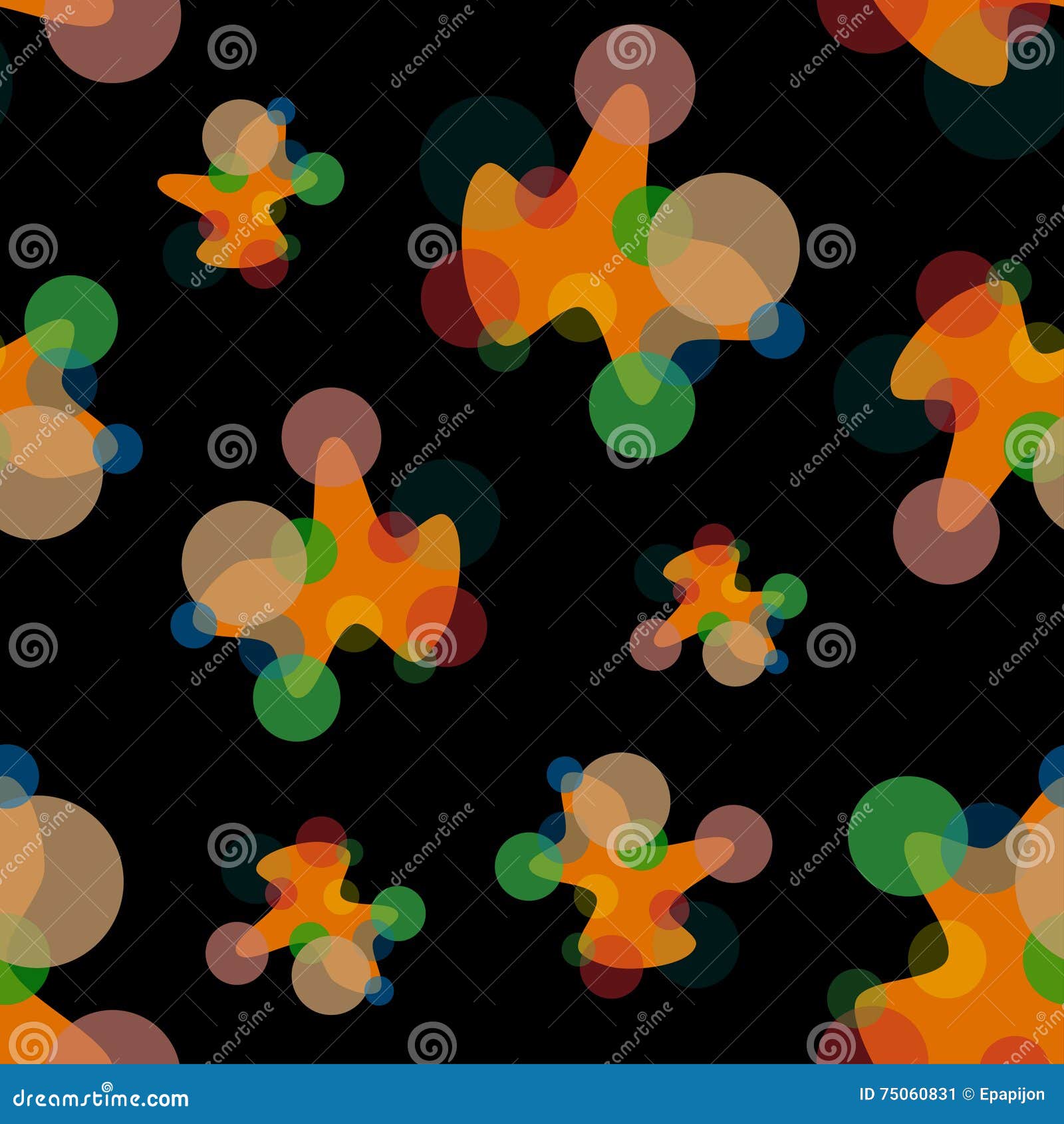 Abstract Splodges - Seamless Pattern Stock Vector - Illustration of ...