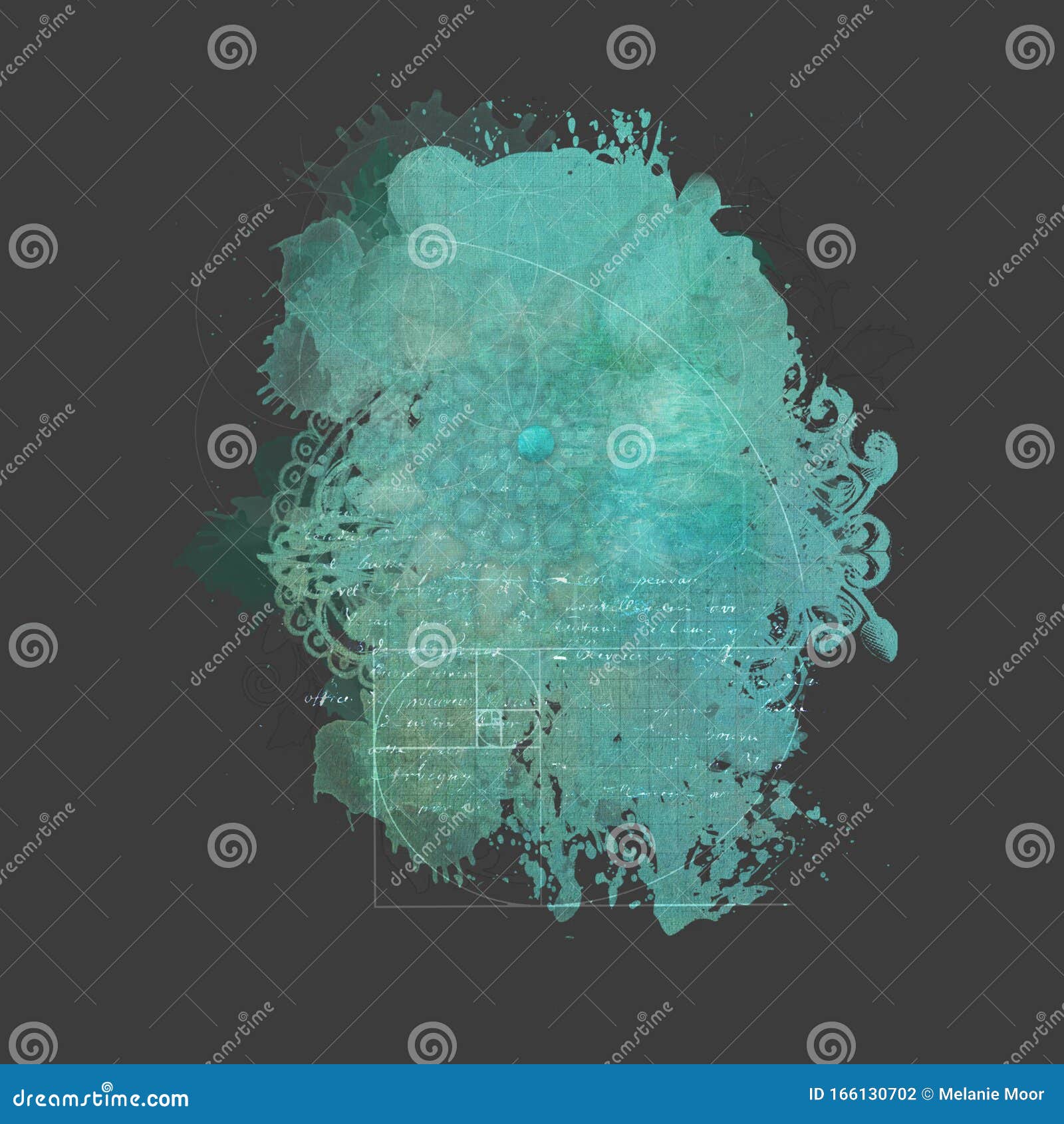 Abstract Splotch Isolated on Grey Background Stock Photo - Illustration ...
