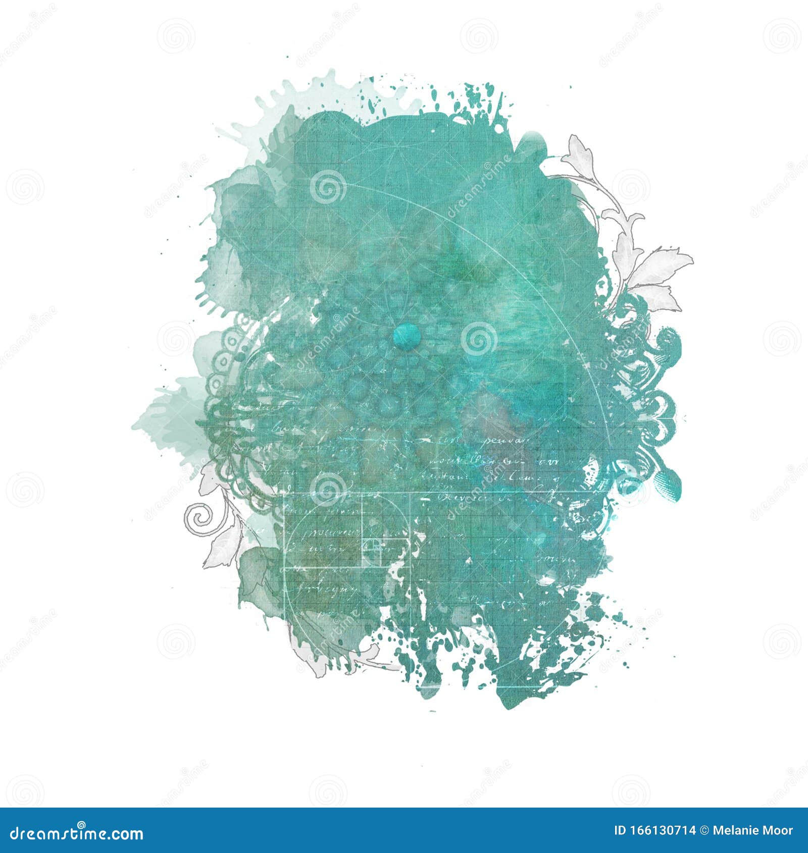 Abstract Splotch on White Background Stock Photo - Illustration of ...