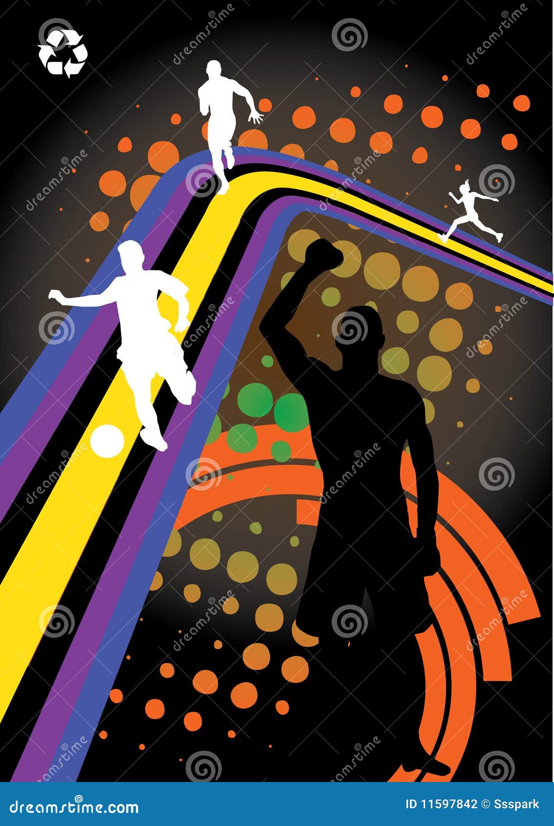Abstract sport design stock illustration. Illustration of marathon ...