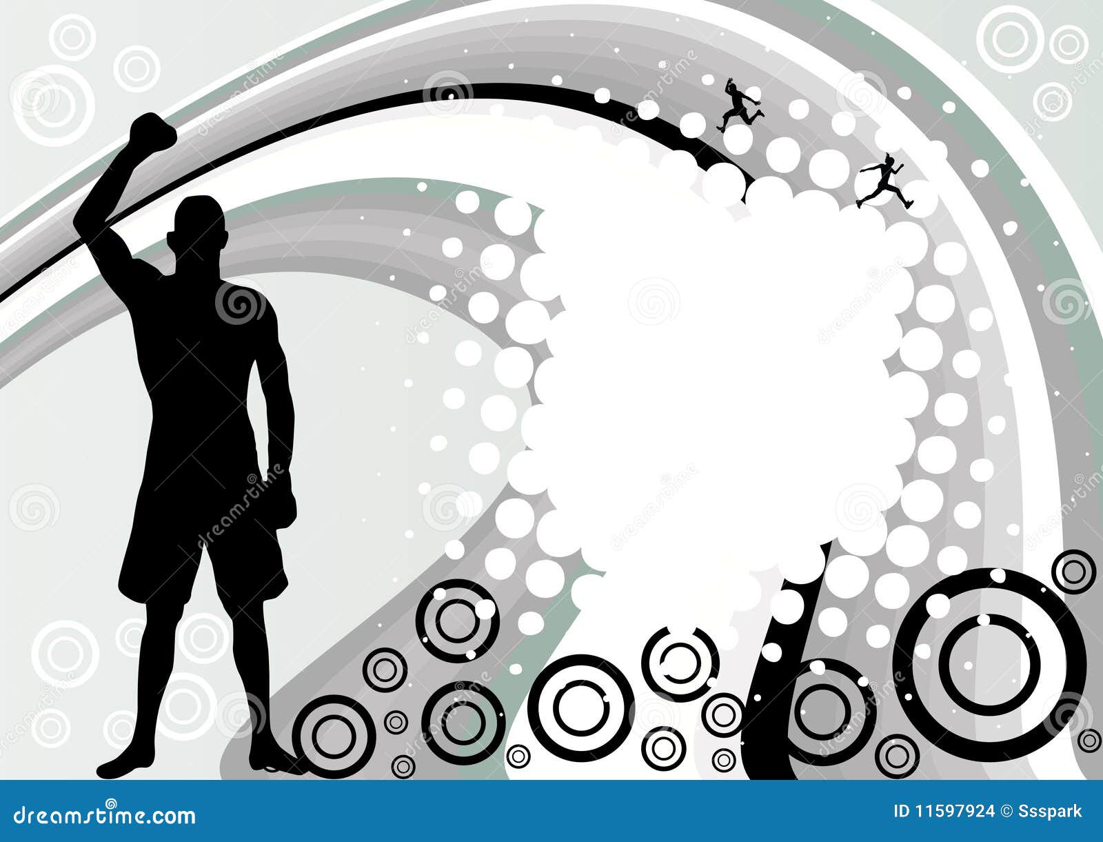 Abstract sport design stock illustration. Illustration of goal - 11597924