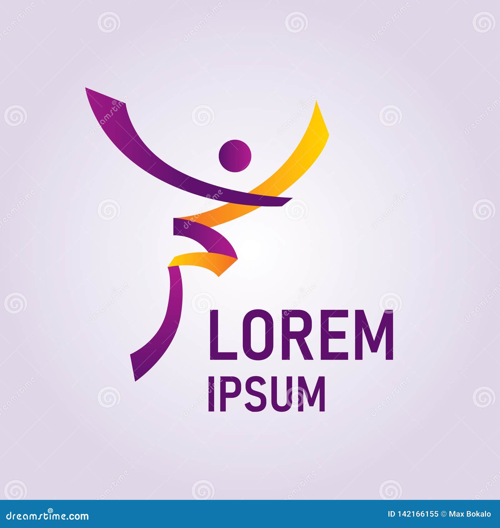 Abstract Sport Logo. Vector People Element Stock Vector - Illustration ...