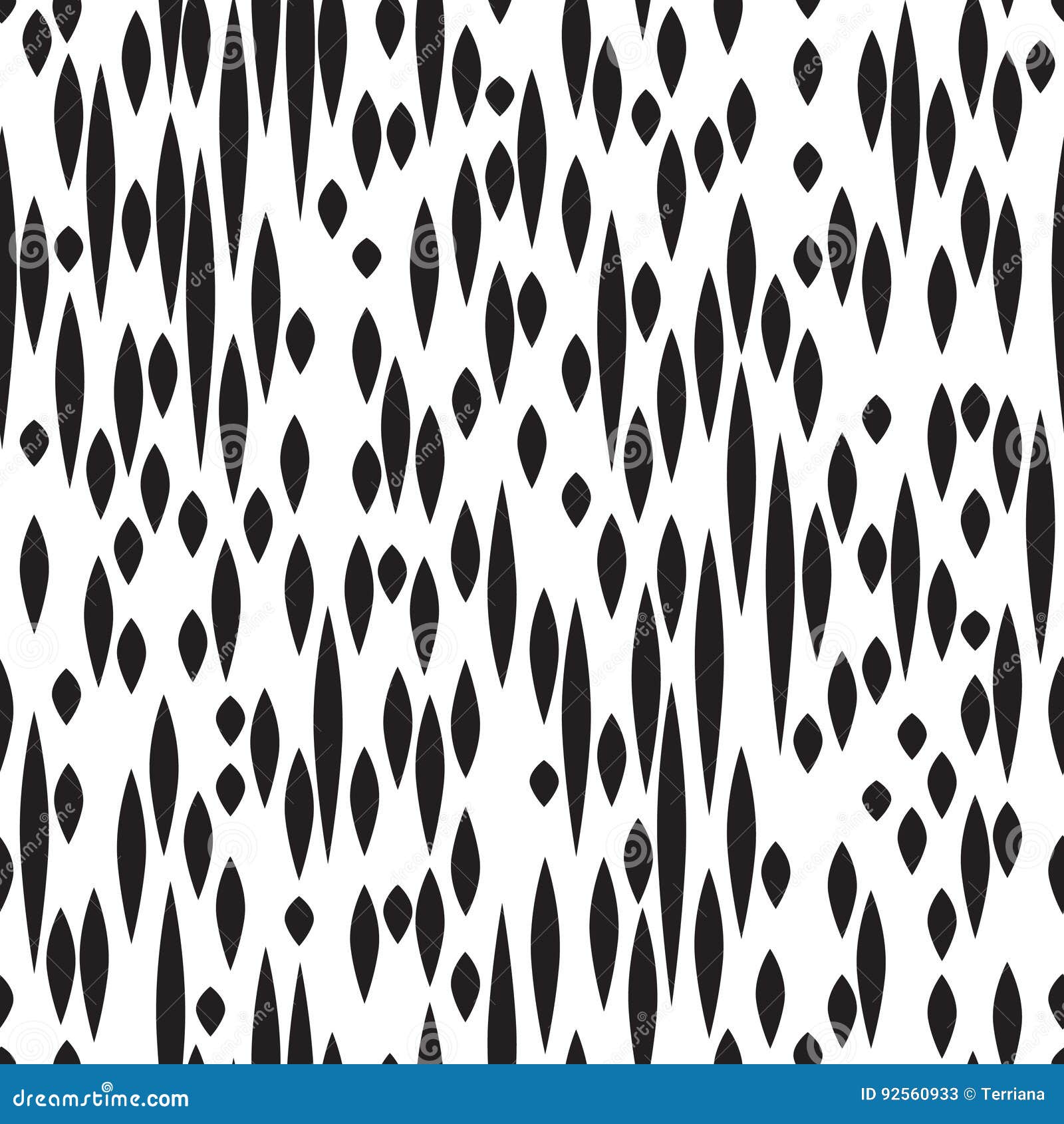 Abstract Spot Seamless Pattern. Black and White Texture. Fall Dots ...