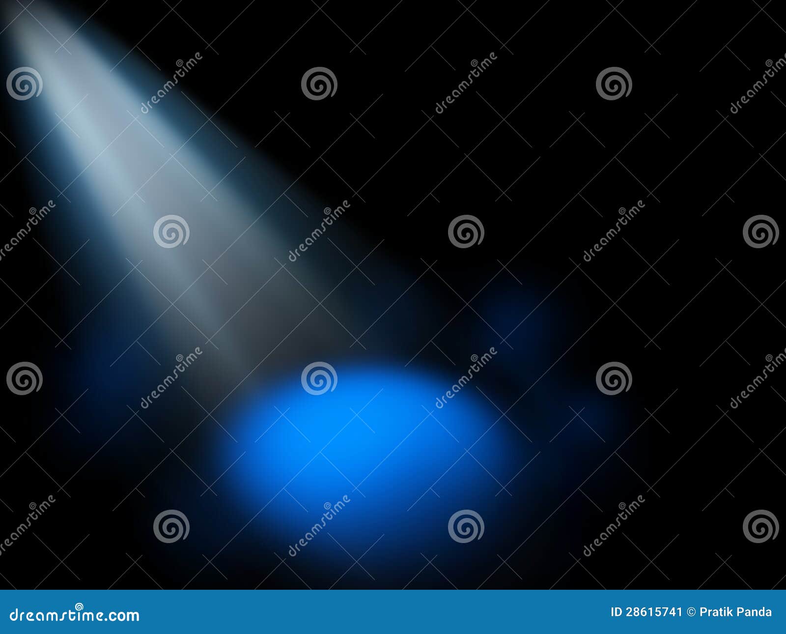 Blue Spotlight Smoke Studio Background. Stock Photography ...