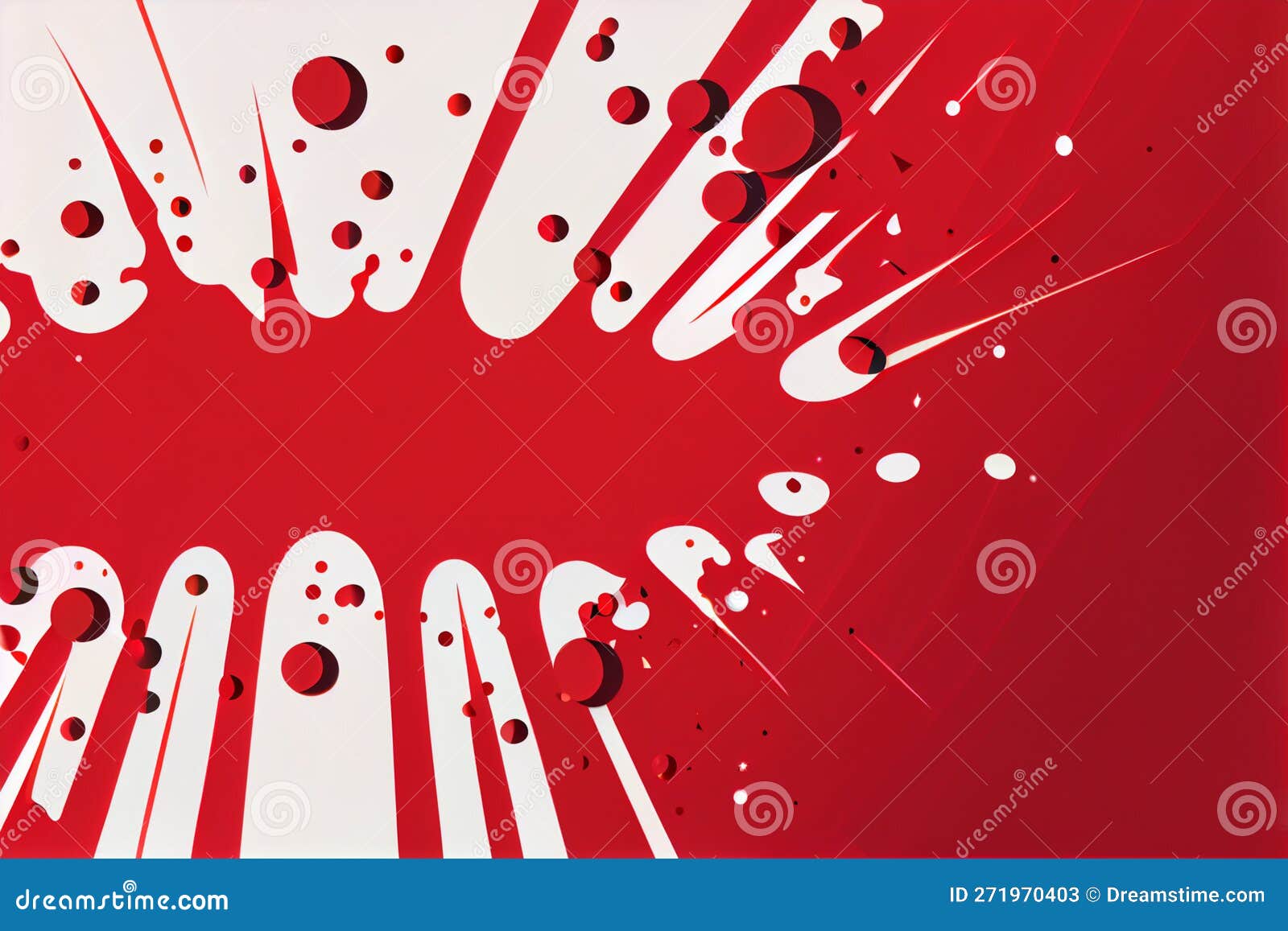 Abstract Spots of Red and White Color. AI Generated. Background for Use ...