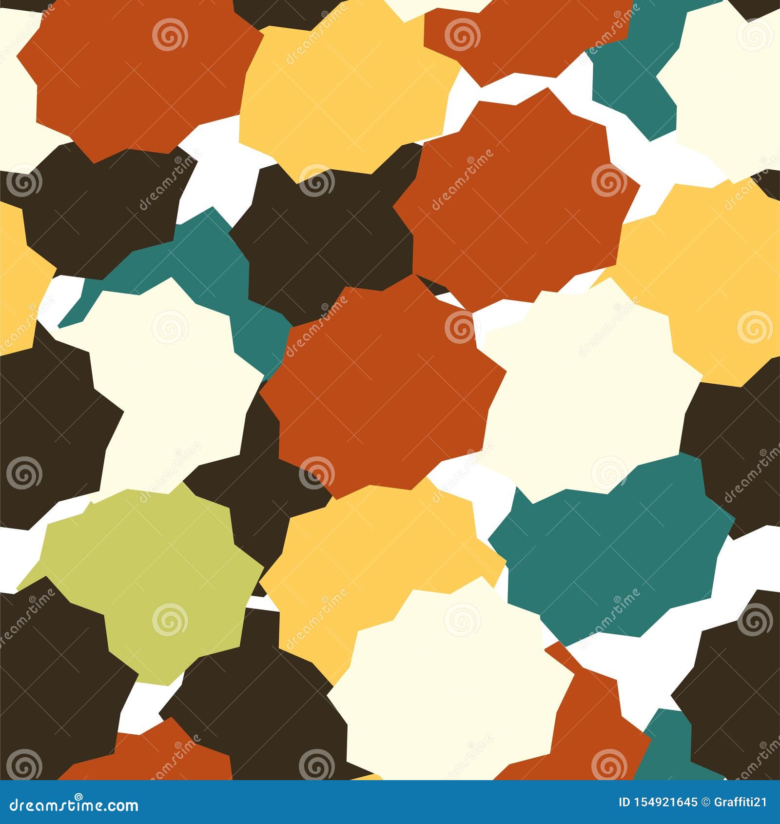 Abstract Spots on a White Background. Seamless Pattern. Stock Vector ...