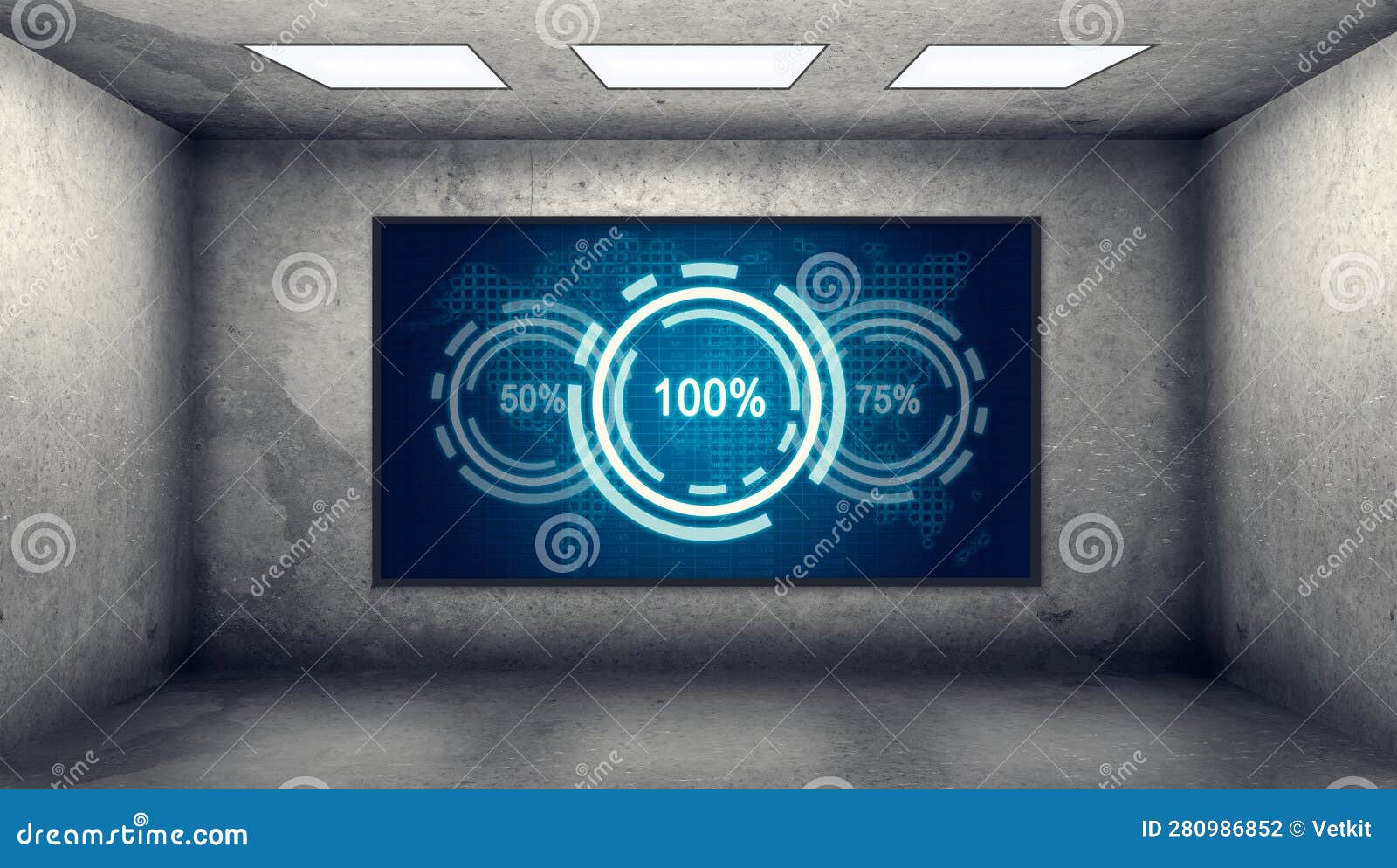 Abstract Spreadsheet, Analytics Data and Percentage Charts on Digital ...
