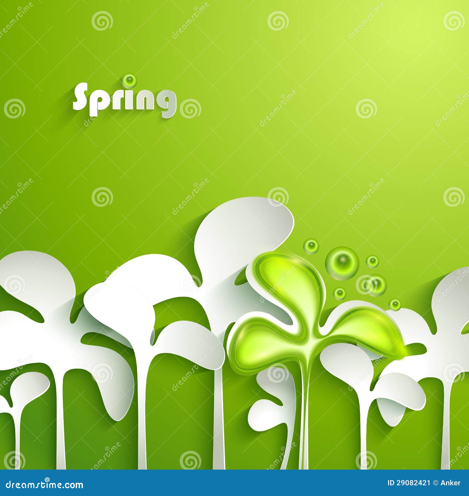 Abstract spring background stock illustration. Illustration of leaves ...