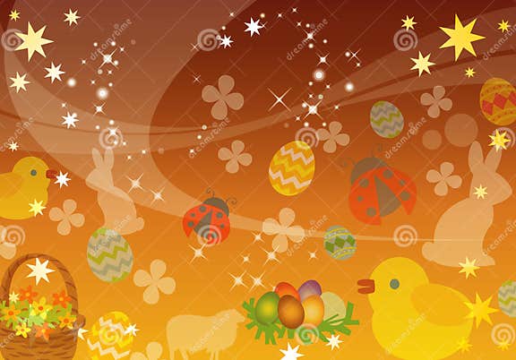 Abstract Spring, Easter Background Stock Illustration - Illustration of ...