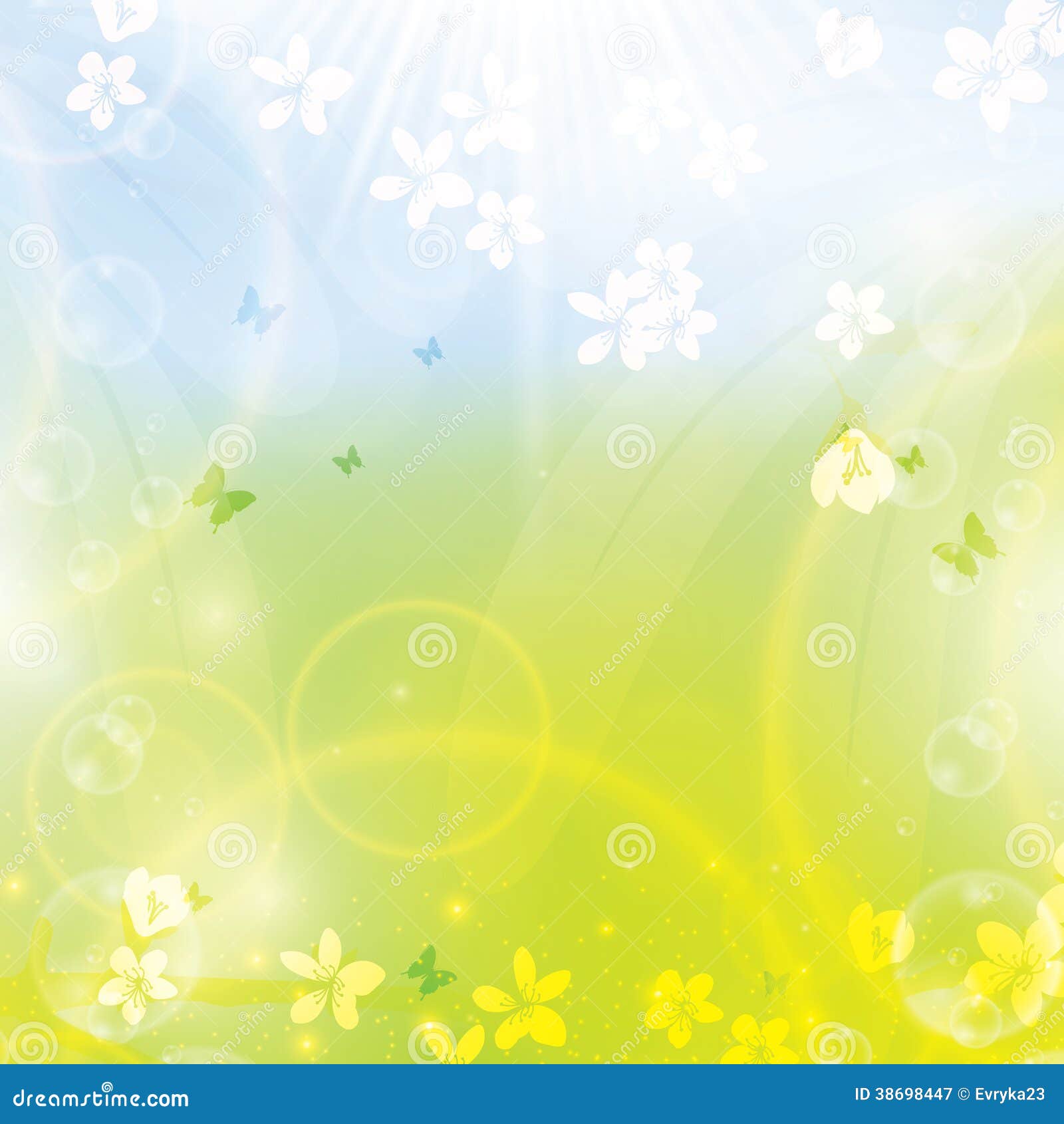 Abstract Spring Floral Background Stock Vector - Illustration of ...