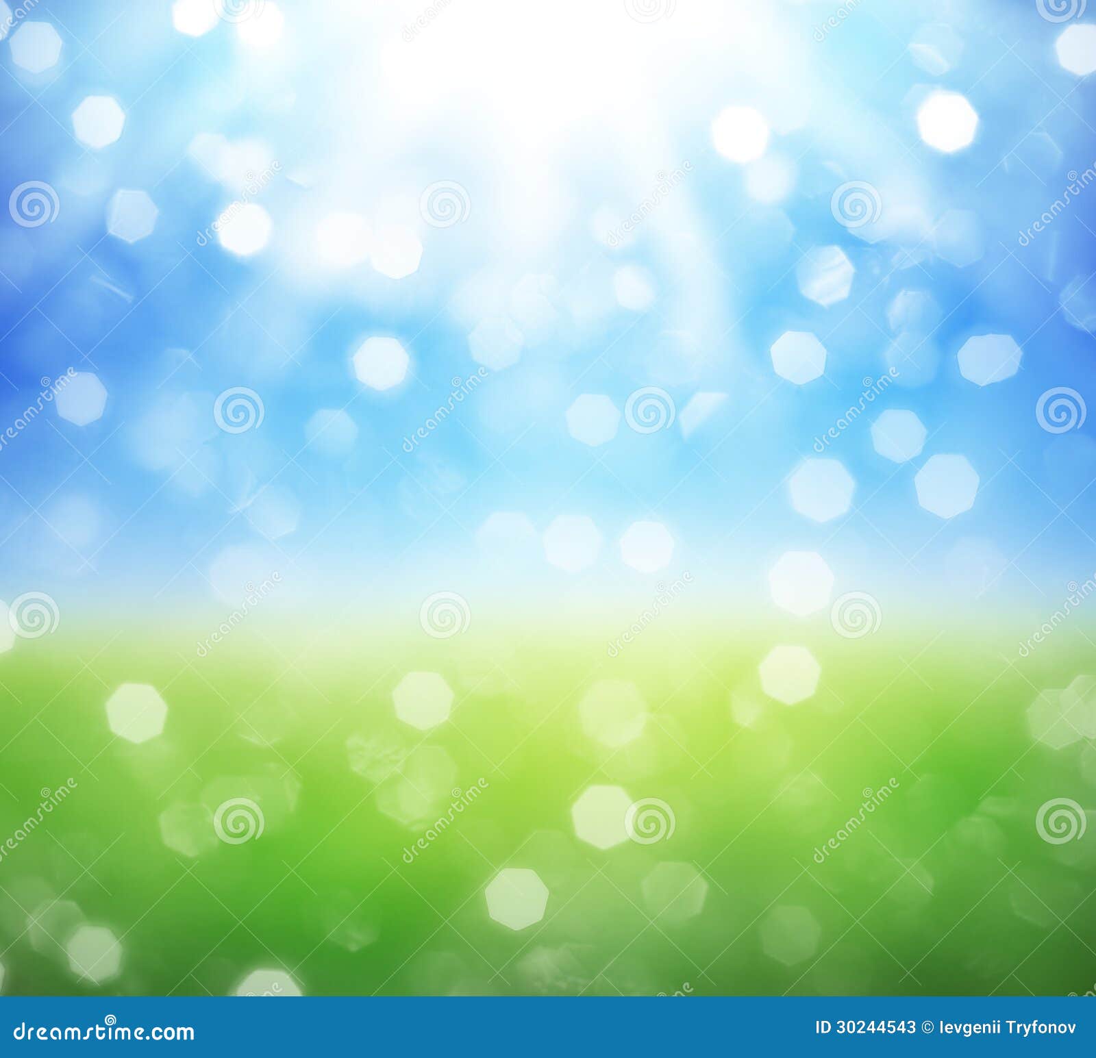 Spring and Summer Background Stock Illustration - Illustration of green ...