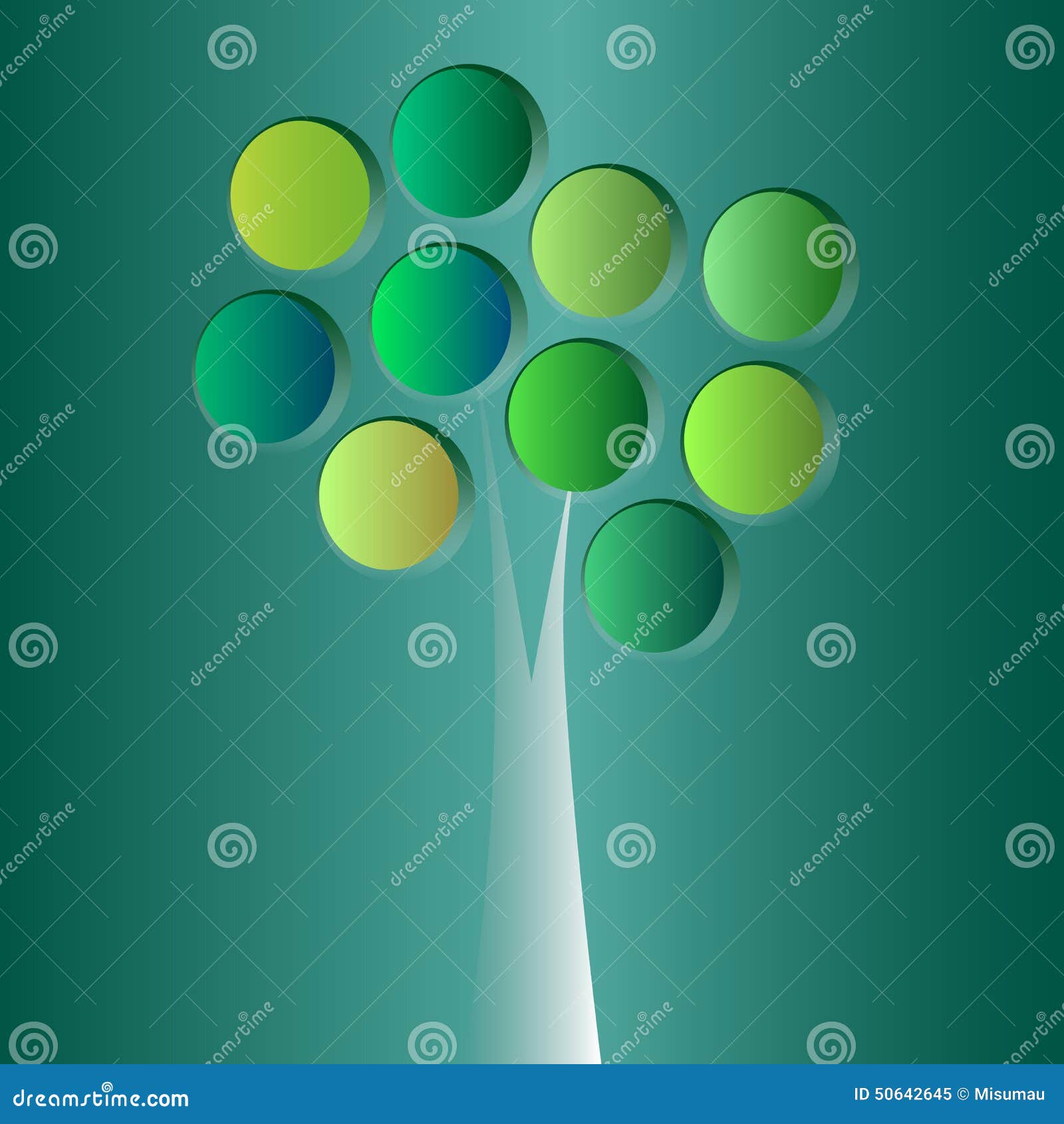 Abstract spring tree stock illustration. Illustration of graphic - 50642645