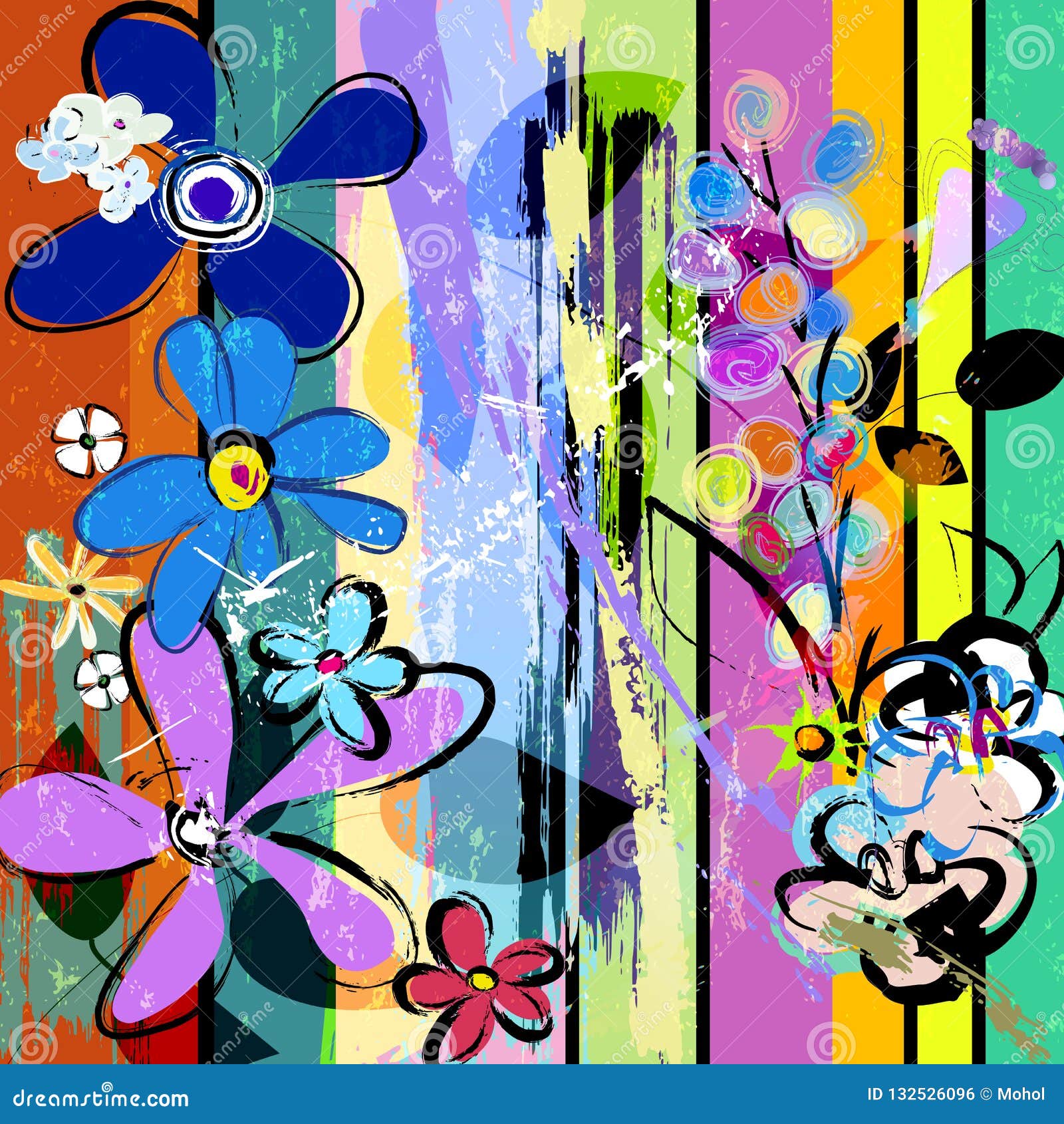 Springtime Flowers Royalty-Free Illustration | CartoonDealer.com #4696584