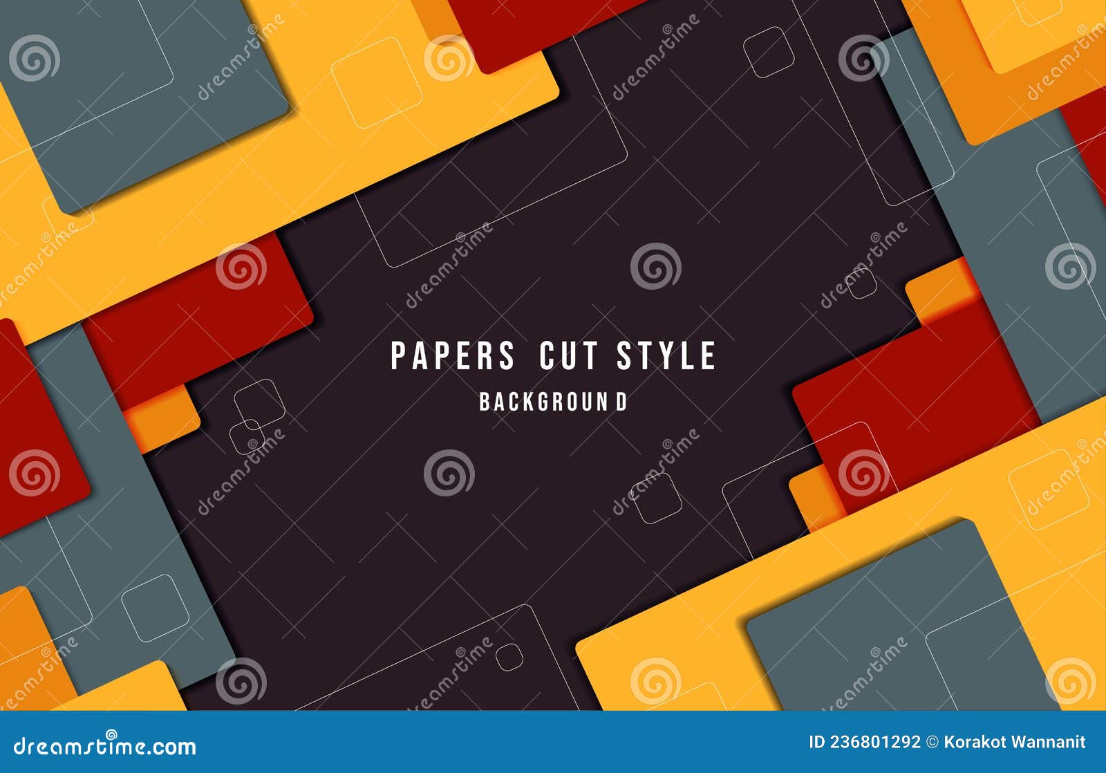 Abstract Sqaure Geometric Overlapping Design Template Artwork Design ...