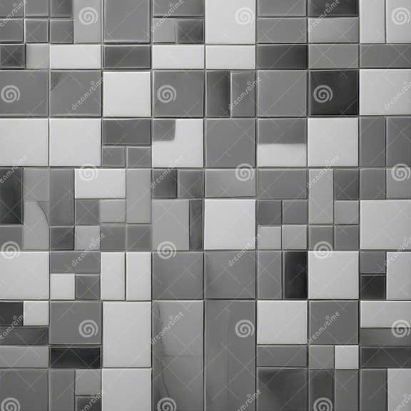 Abstract Square Background Grey Tile Pattern with a Square Shape and a ...
