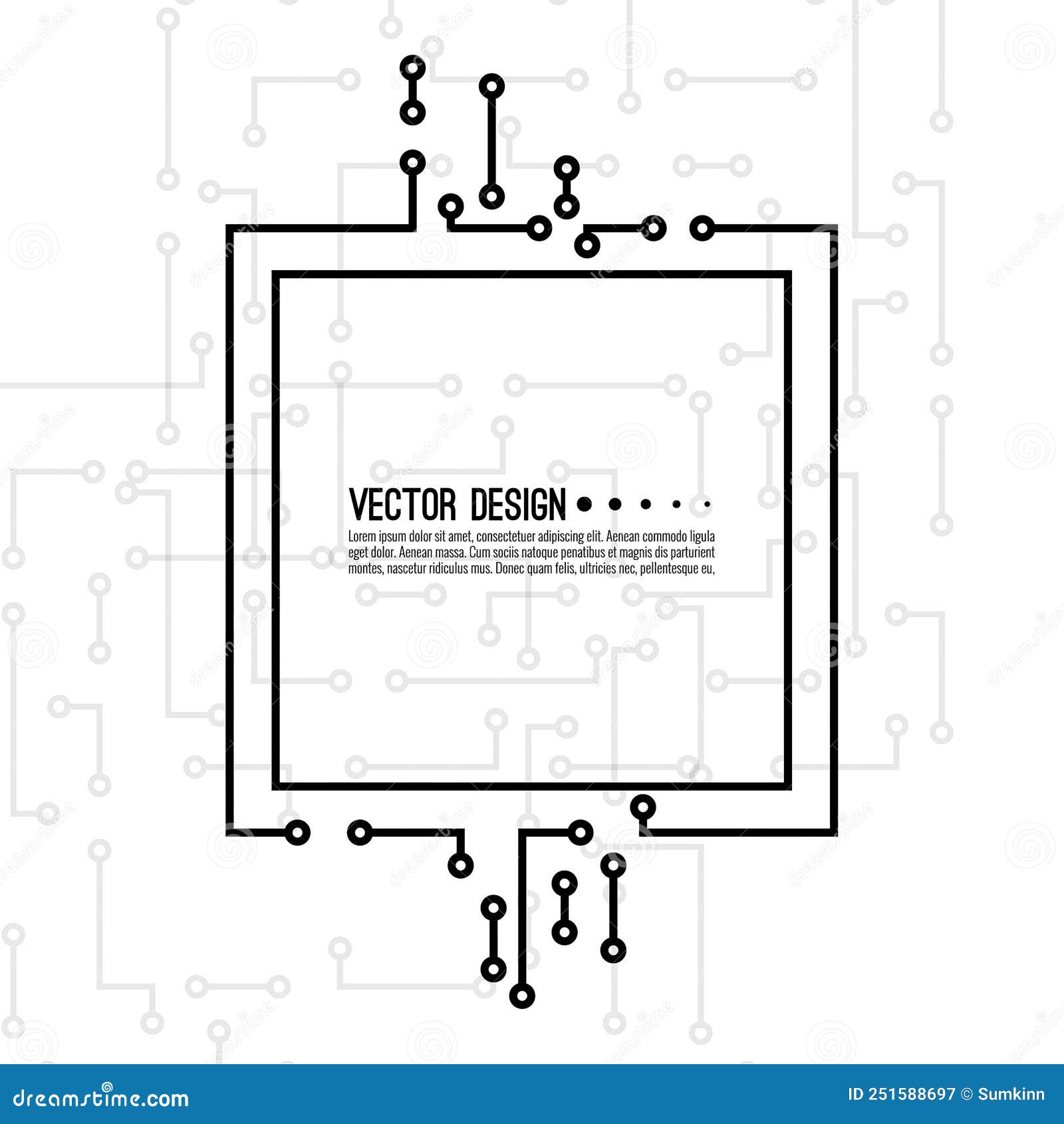 Abstract square banner stock vector. Illustration of design - 251588697