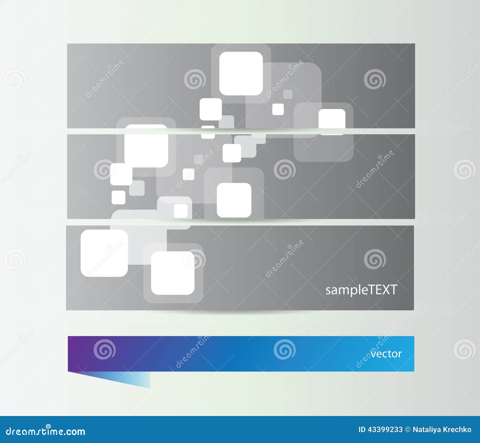 Abstract square banners stock vector. Illustration of design - 43399233