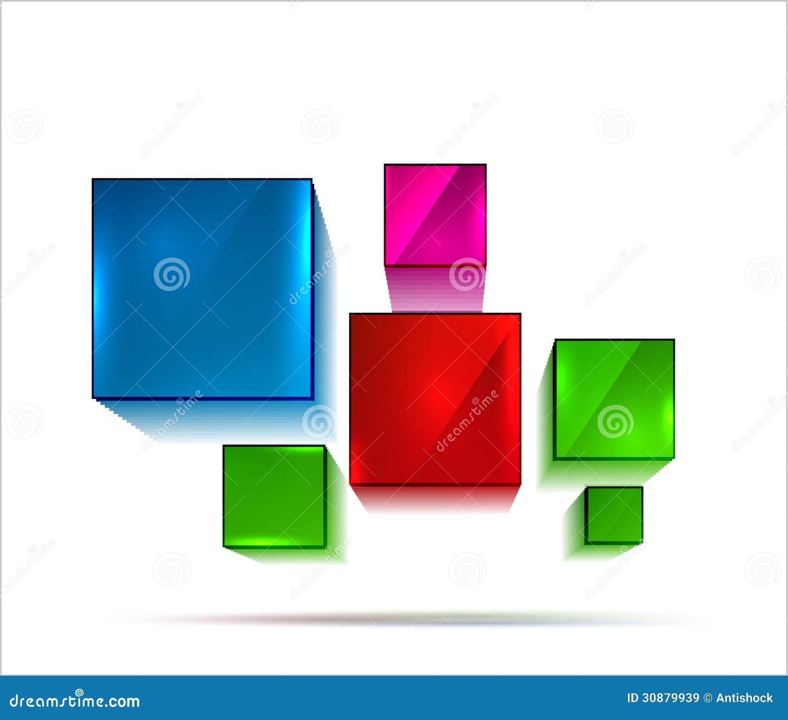 Abstract square banners stock vector. Illustration of grey - 30879939