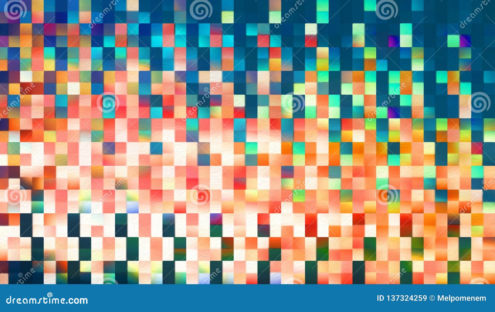 Abstract Square Blocks Pattern Background Stock Illustration ...