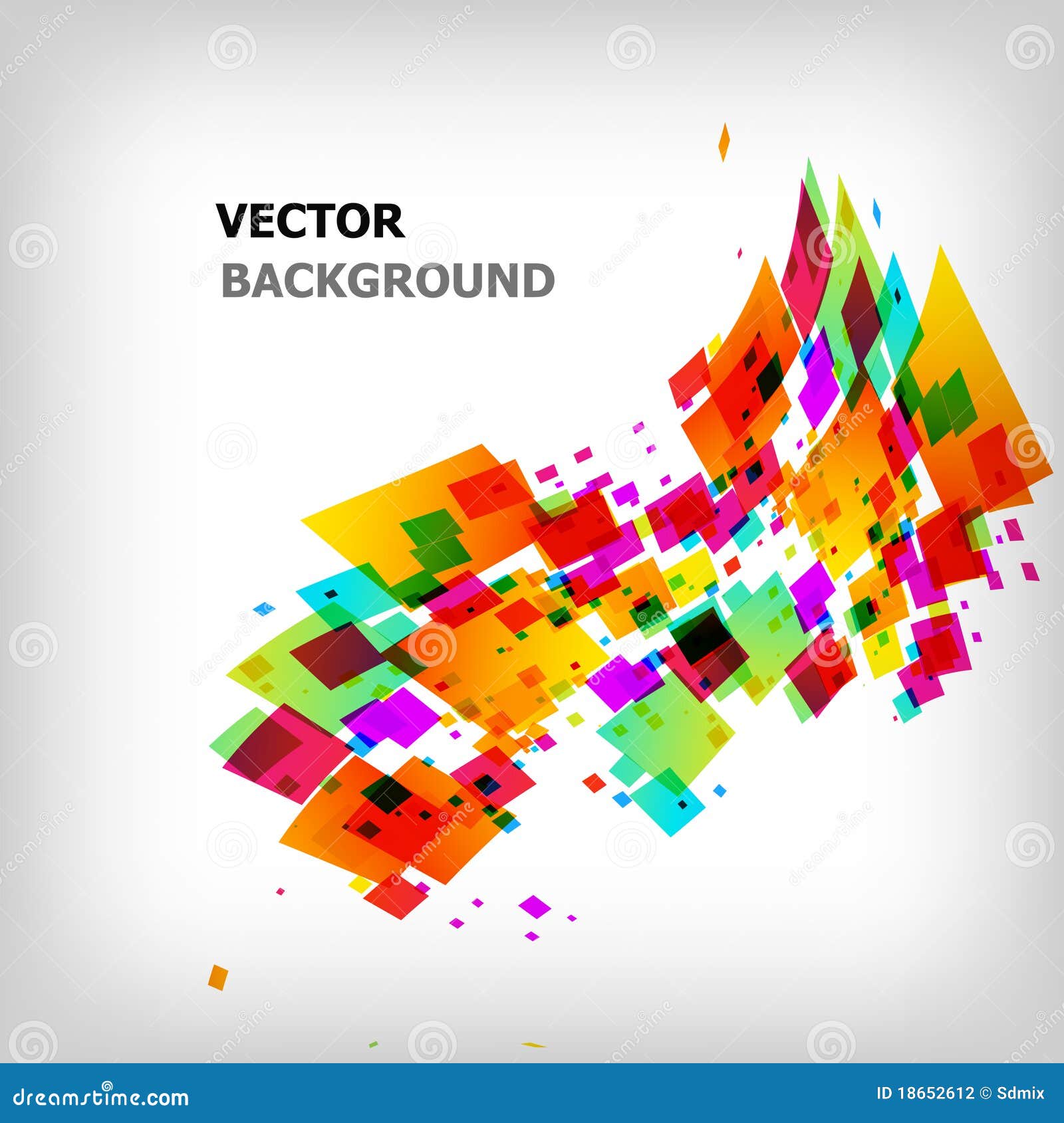 The Abstract Square Colorful Background Stock Vector - Illustration of ...