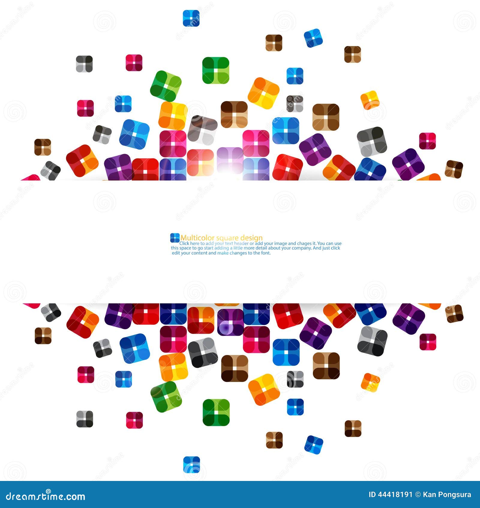 Abstract Square Colorful Background Stock Vector - Illustration of ...